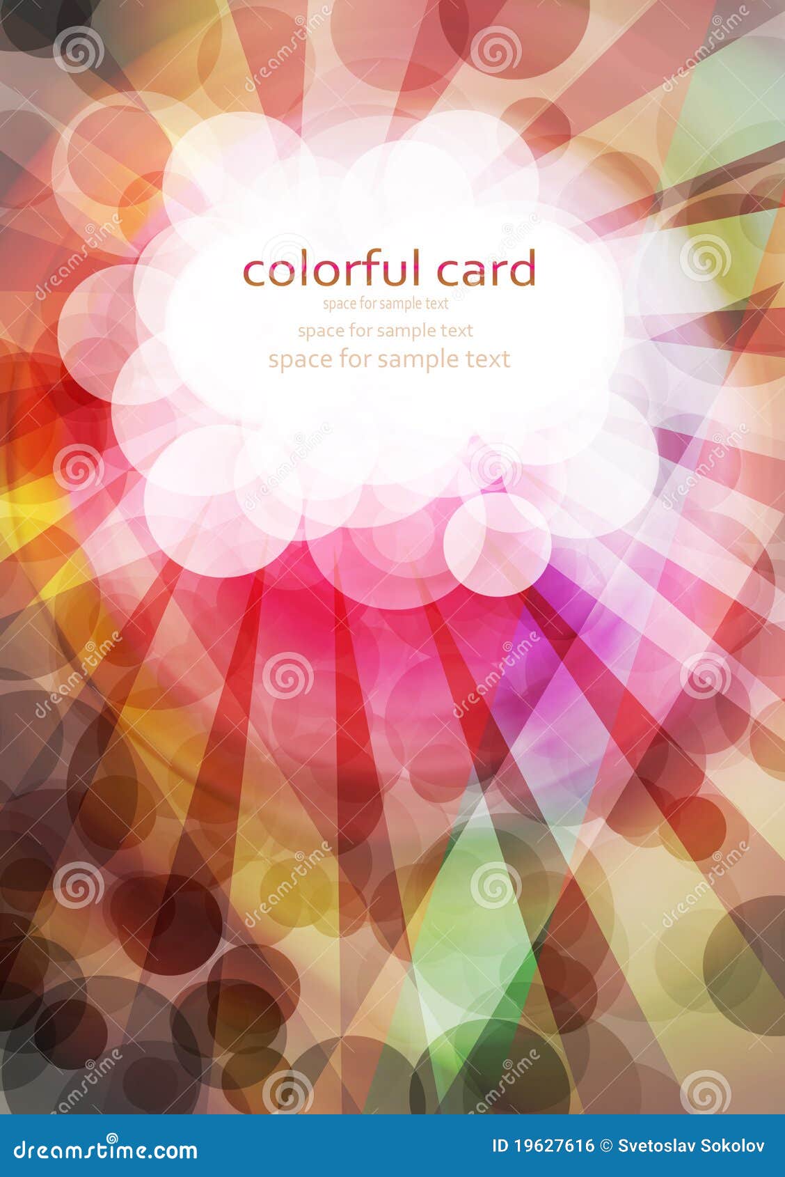 Modern postcard stock illustration. Illustration of bokeh - 19627616