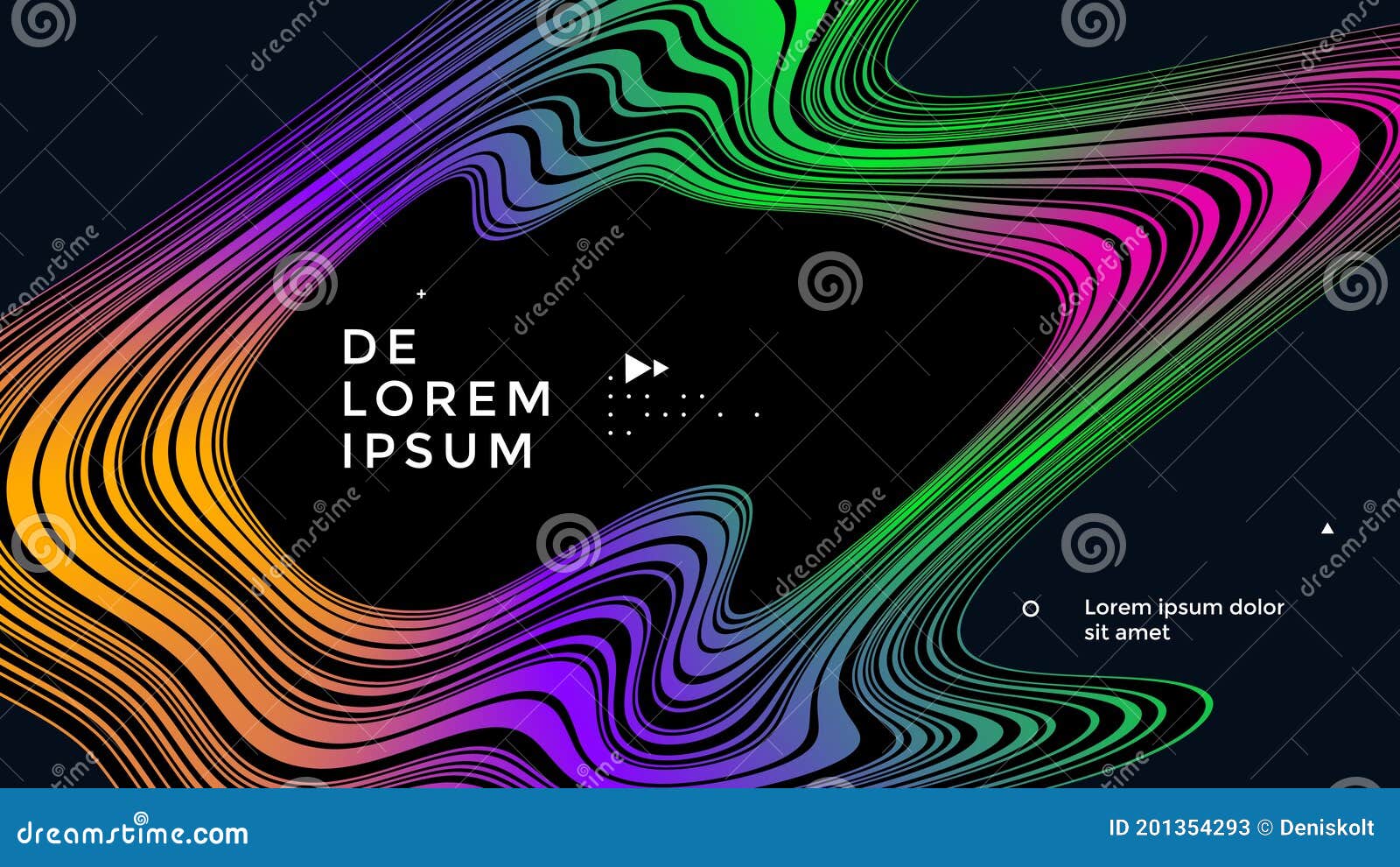 Modern Poster Design with Striped Pattern. Stock Vector - Illustration ...