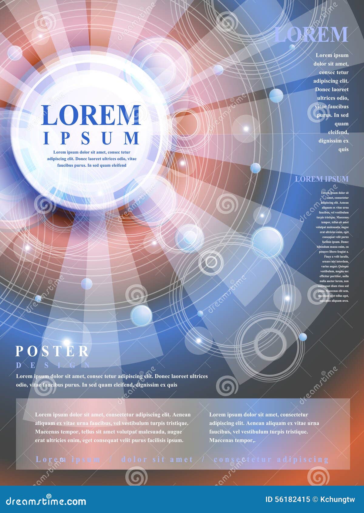 Modern Poster Template Design Stock Vector - Illustration of digital ...