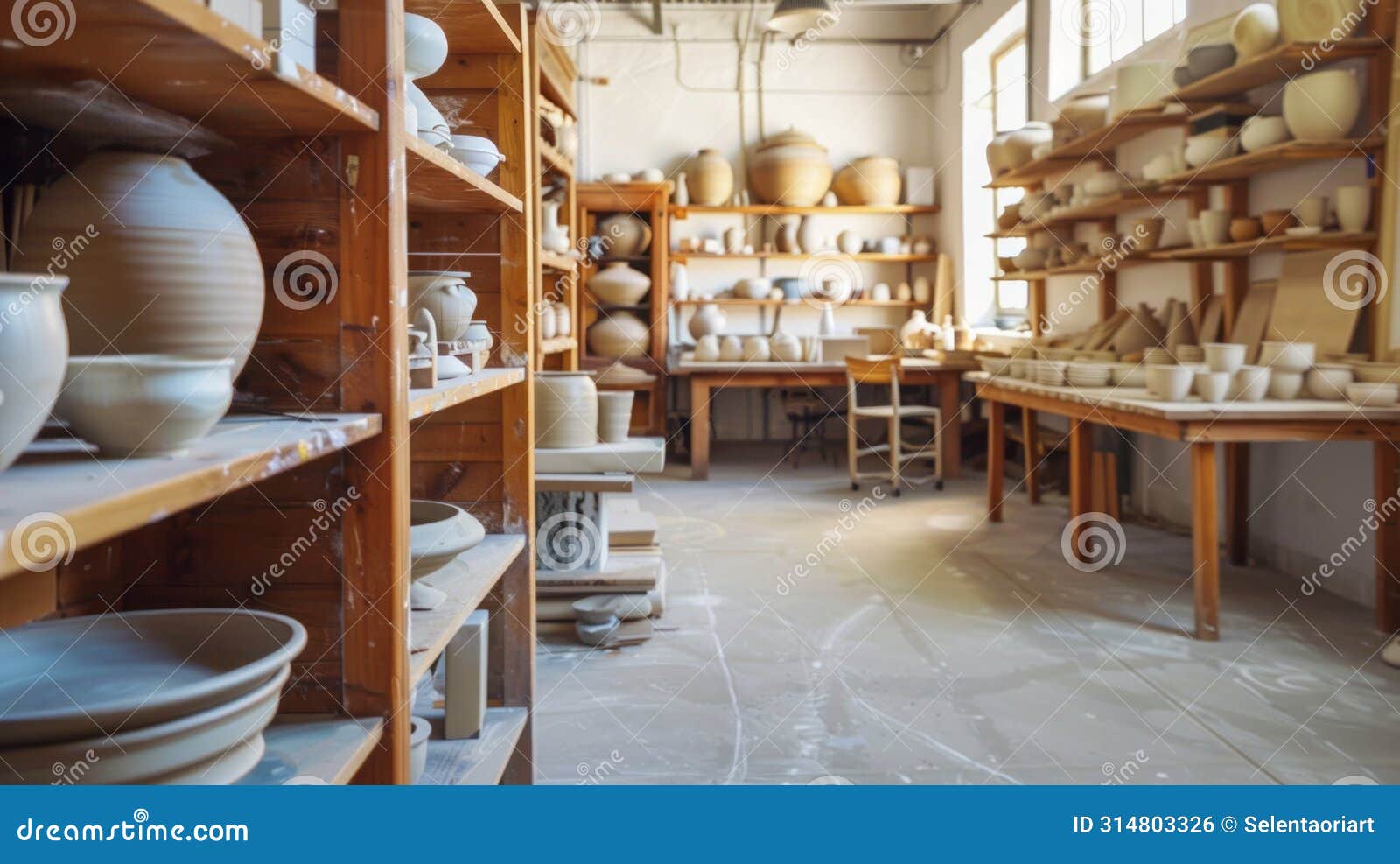 Modern Pottery and Ceramics Studio Stock Photo - Image of clay, craftsmanship: 314803326
