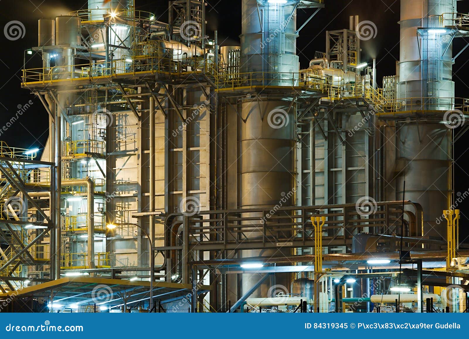 Modern Power Plant stock image. Image of burn, emission - 84319345