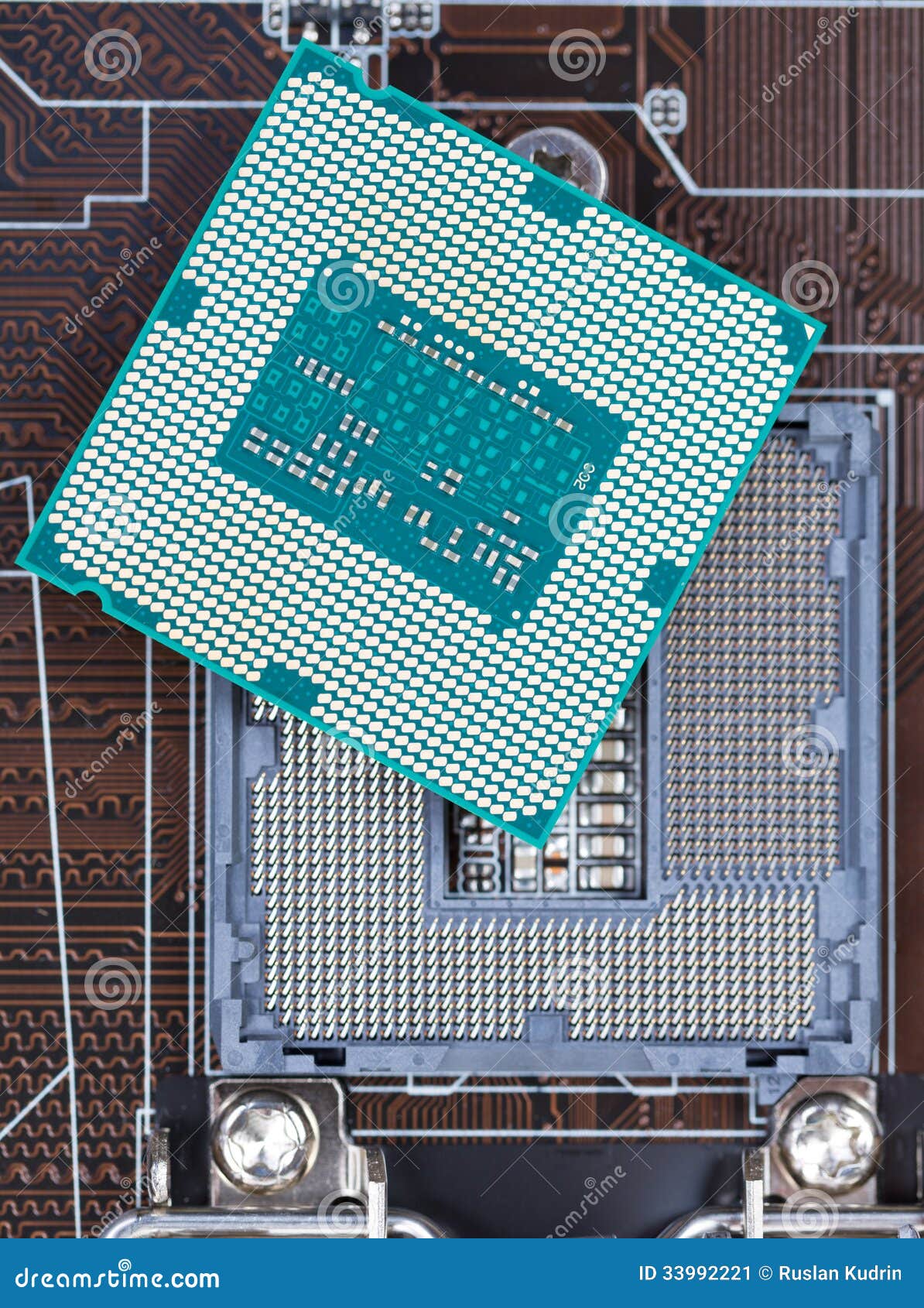 Modern Powerful CPU Cycles Slot Stock Image - Image of interconnect ...