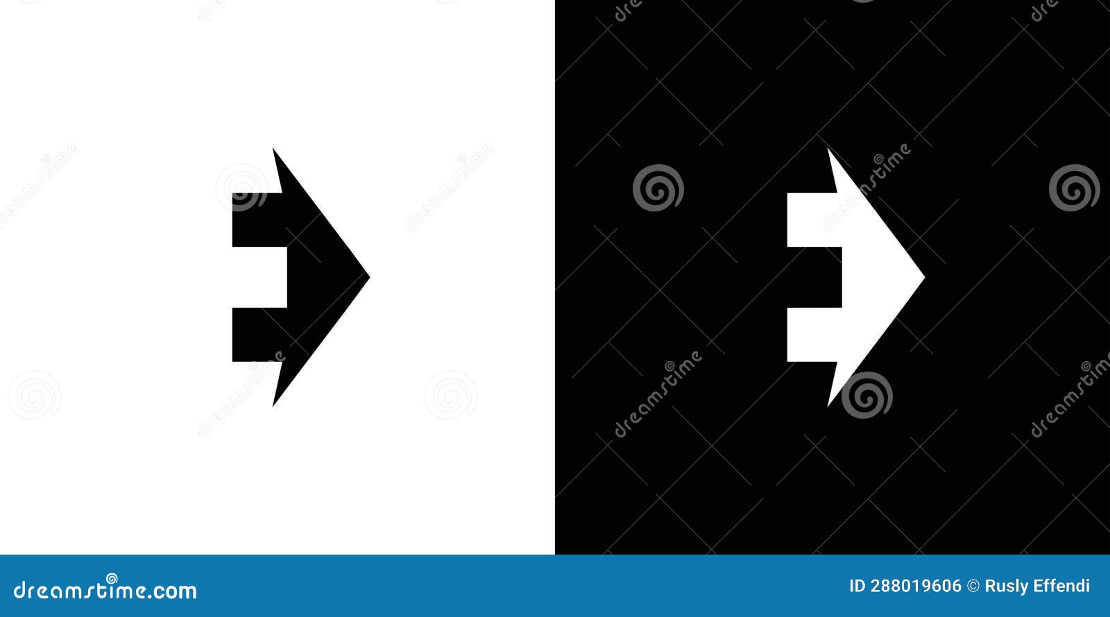 Modern and Powerful Letter E and Move Symbol Combination Logo Design ...