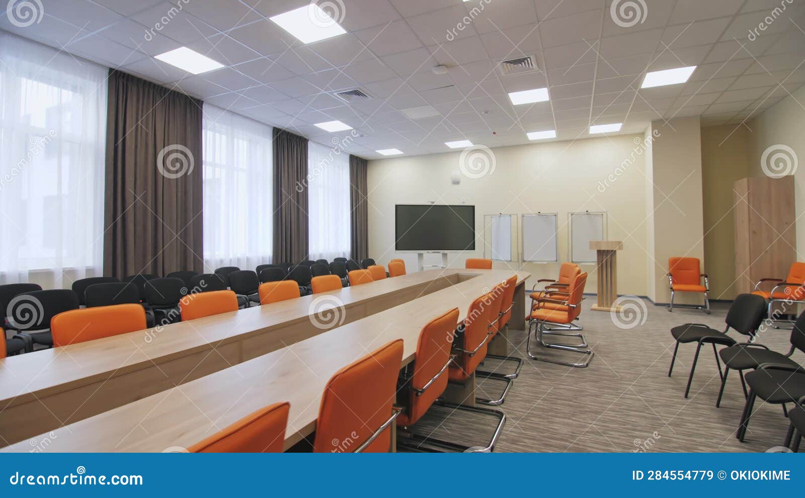 Modern and Practical Conference Room in Learning Centre Stock Video ...
