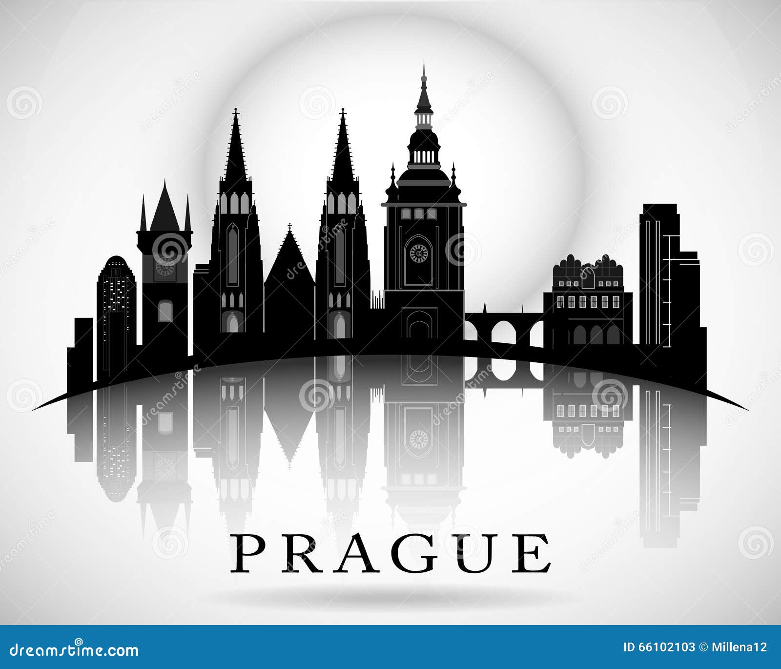 Modern Prague City Skyline Design - Czech Republic Stock Vector ... Modern Prague City Skyline Design - Czech Republic Stock Vector ...