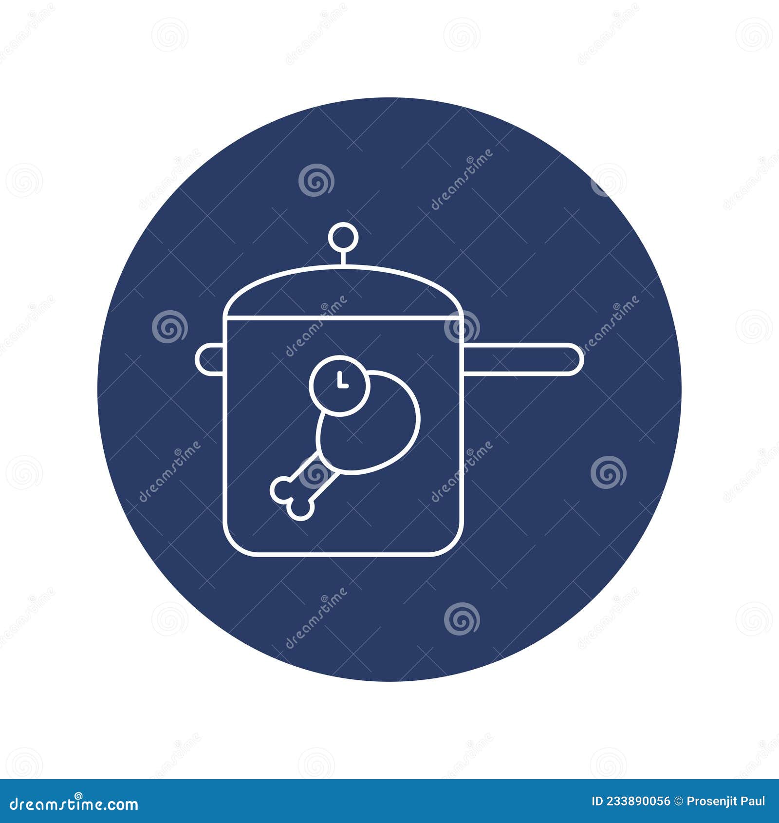 Modern Pressure Cooker Icon Vector Stock Vector - Illustration of ...