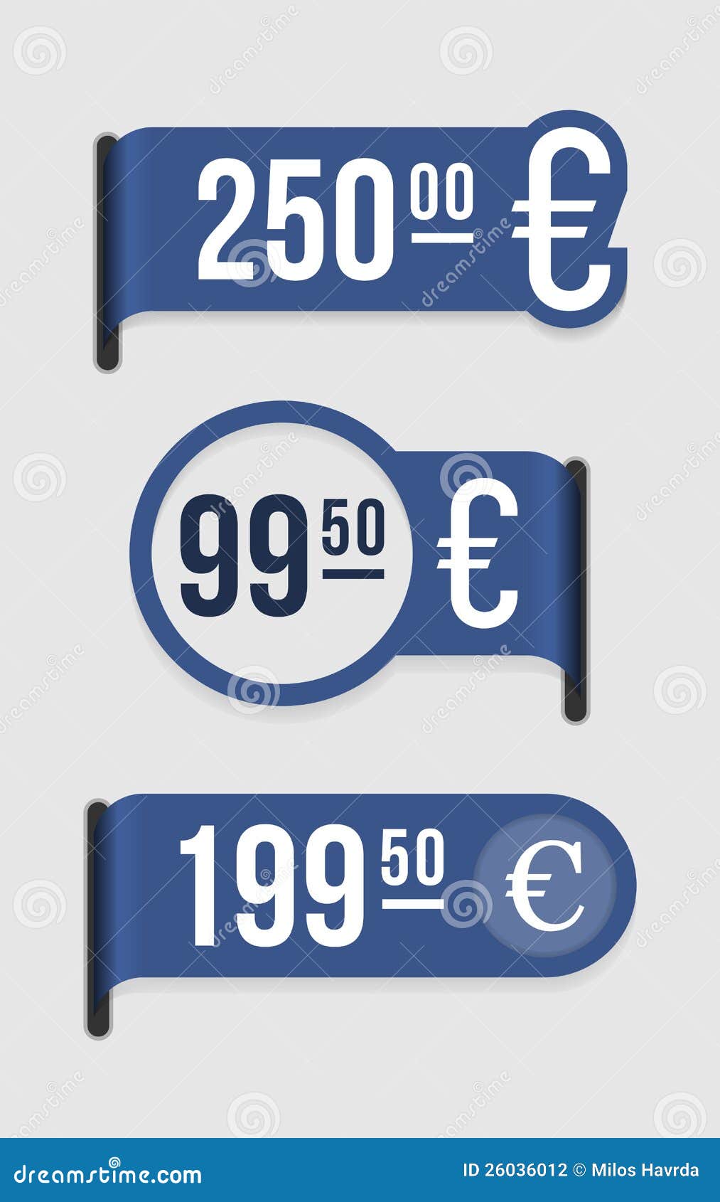 Modern price tag – euro stock vector. Illustration of design - 26036012