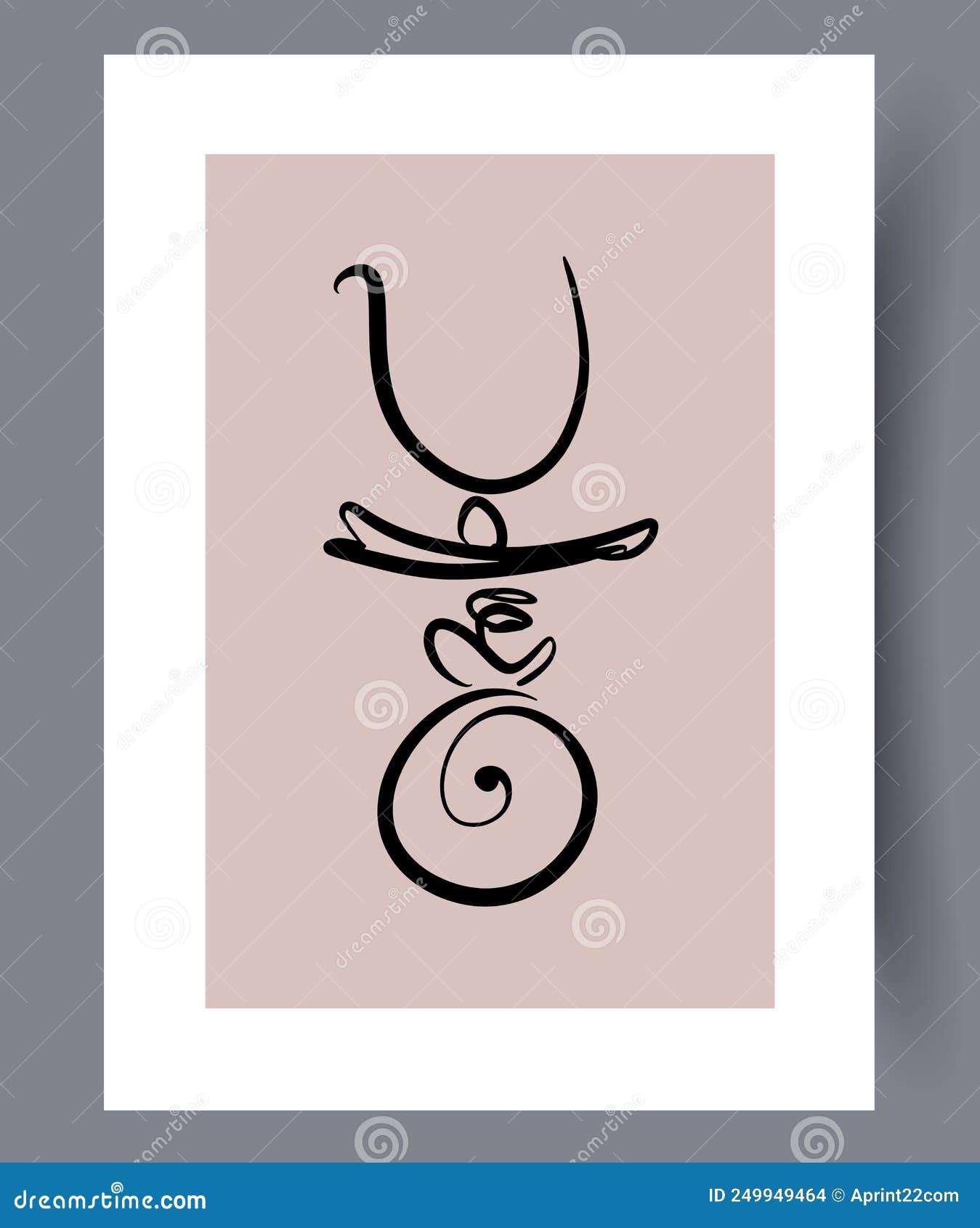 Modern Printable Artworks for Interior Designs Stock Vector ...