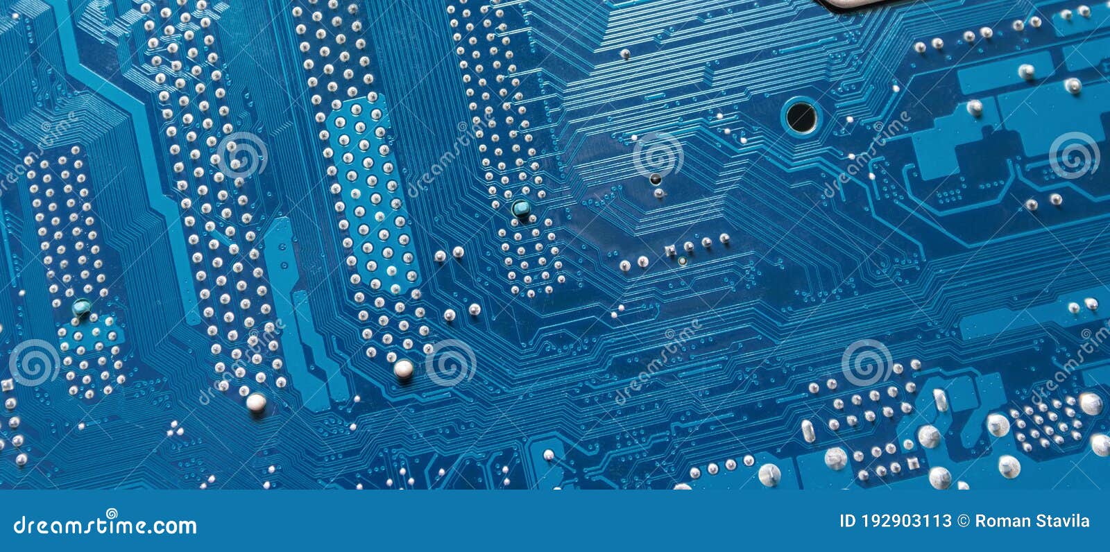 Modern Printed Circuit Board, Electronic Circuit Board, Textolite ...