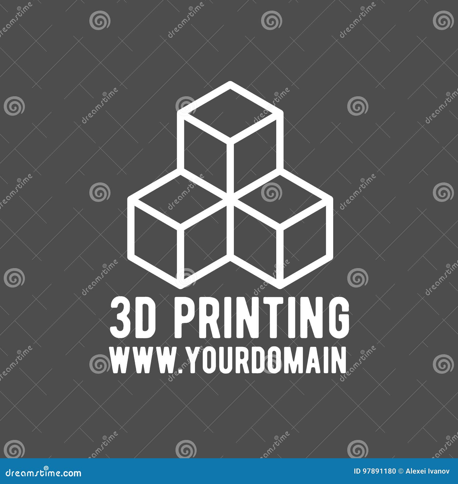 Modern Printer Badge, Logotype and Icon Stock Vector - Illustration of ...