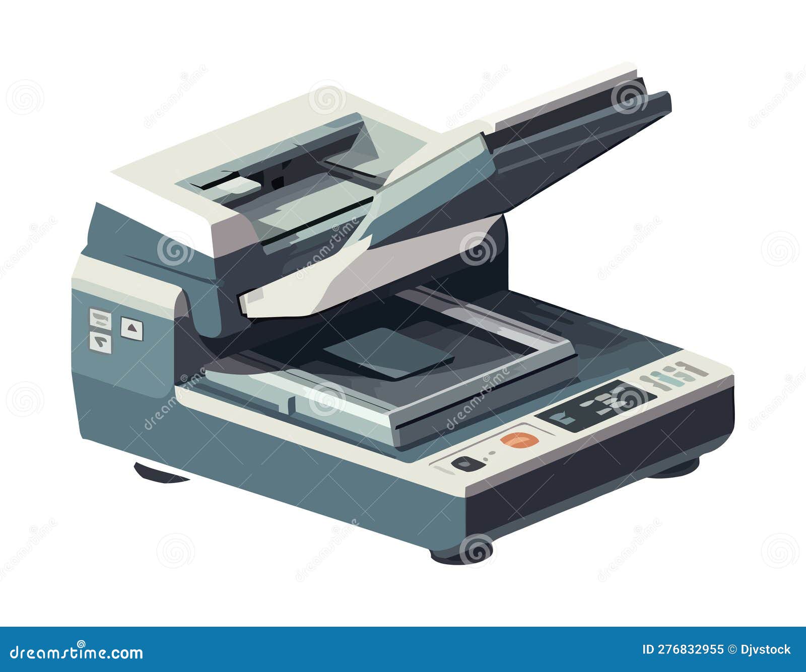 Modern Printer Symbol Isolated on White Background Stock Vector ...