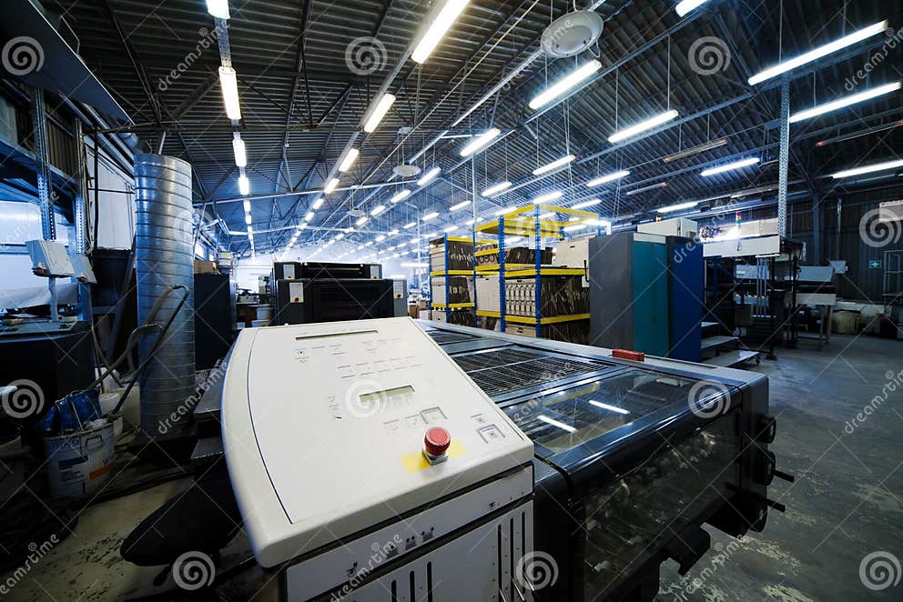 Modern printing house stock photo. Image of commercial - 10295766