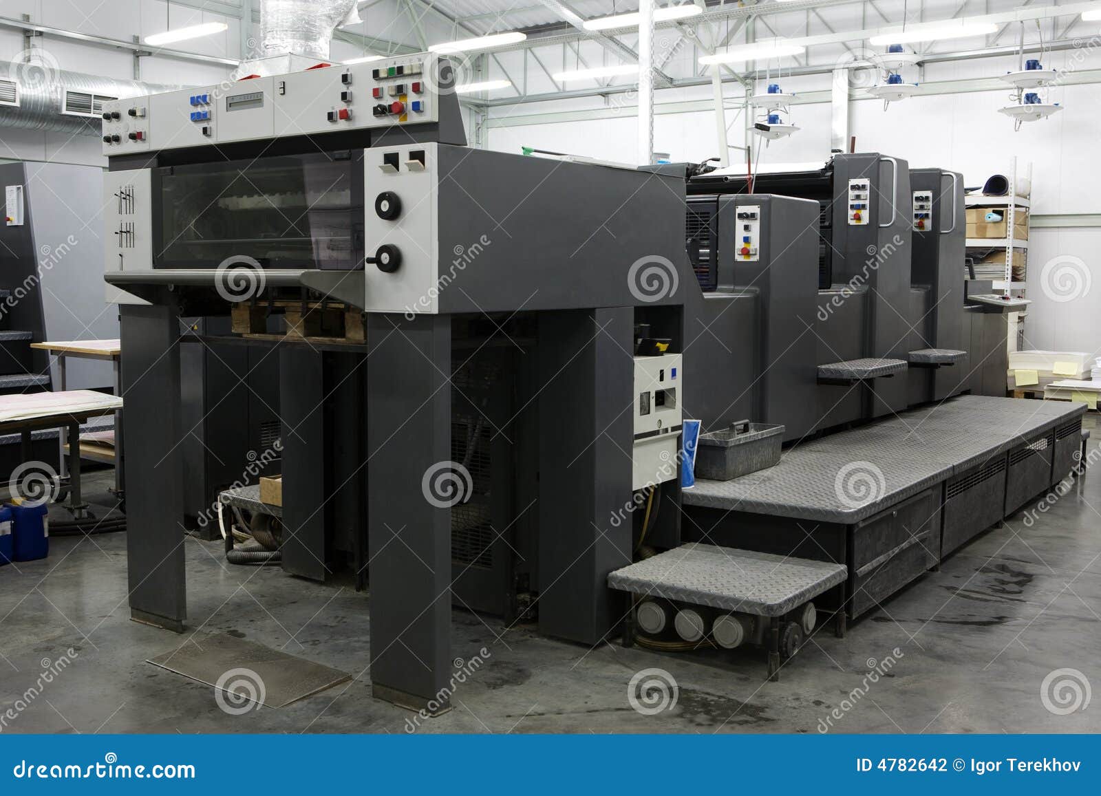 Modern printing house stock photo. Image of object, industrial - 4782642