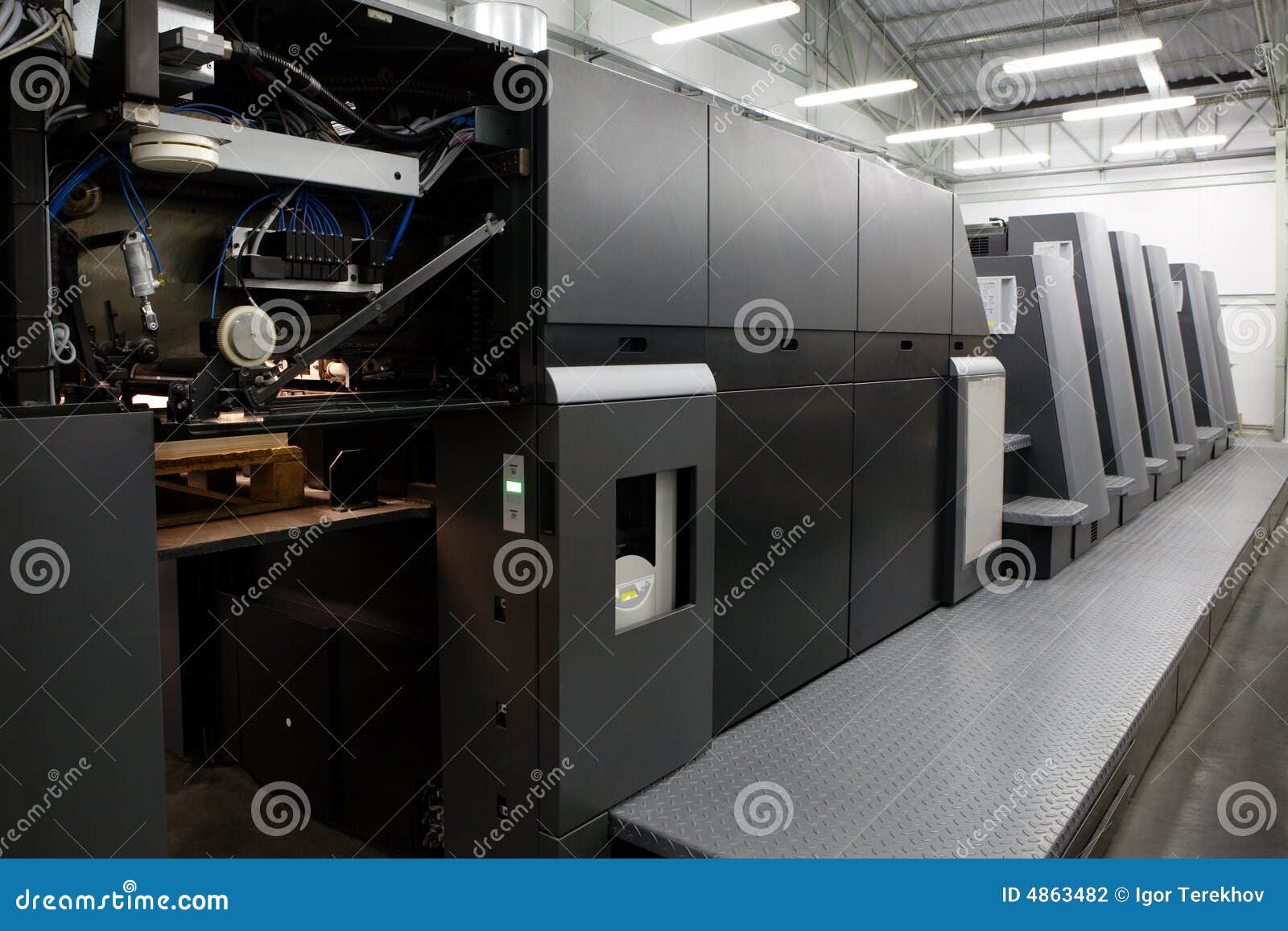 Modern printing house stock photo. Image of equipment - 4863482