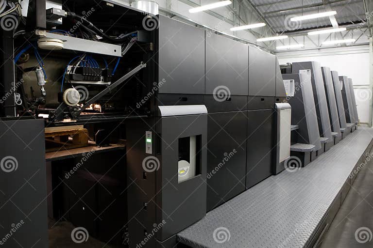 Modern printing house stock photo. Image of equipment - 4863482