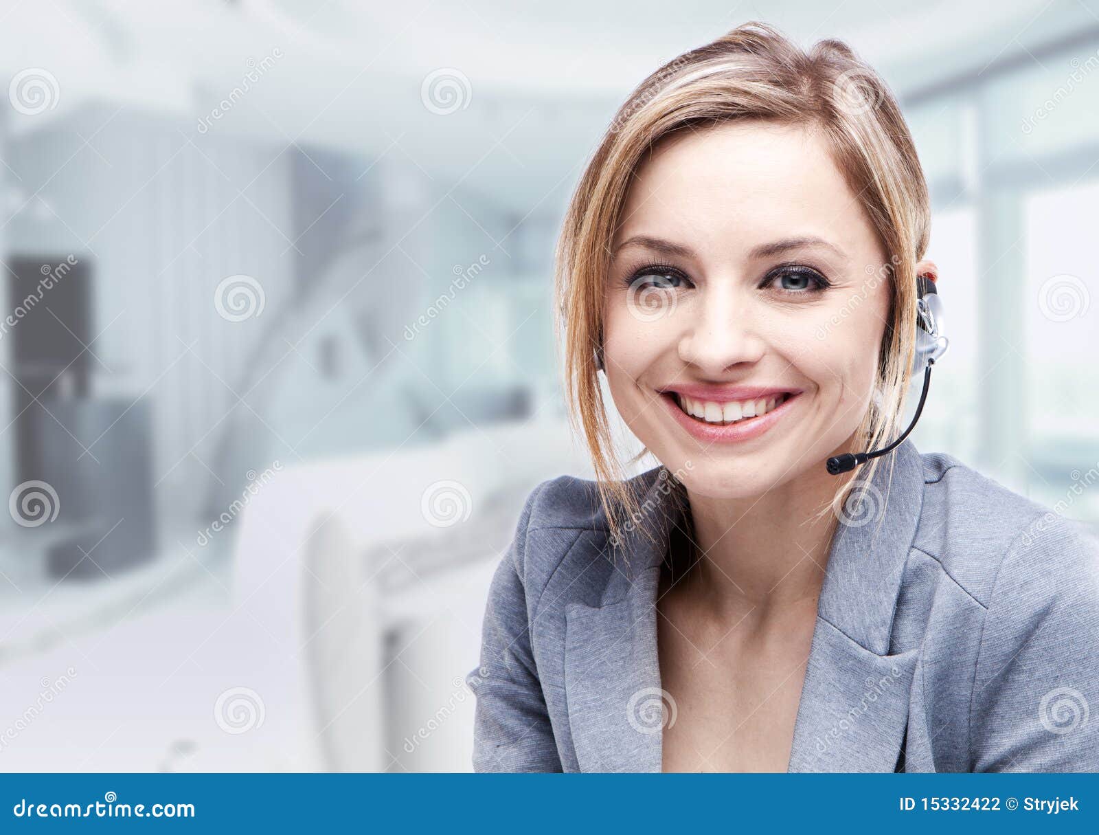 Modern Professional Businesswoman Stock Photo - Image of front ...