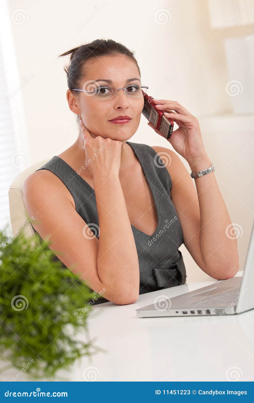 Modern Professional Businesswoman on the Phone Stock Image - Image of ...