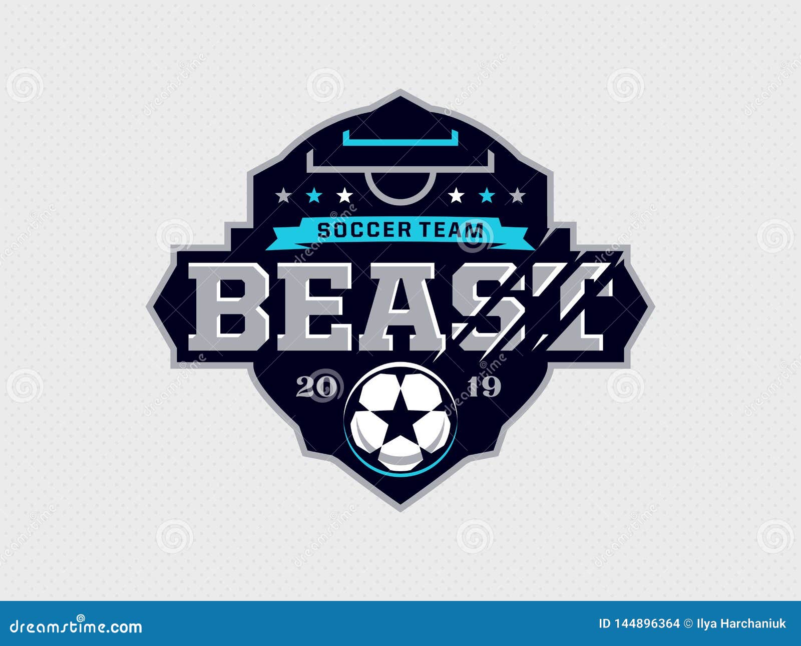 Modern Professional Emblem Logo for Soccer Team Editorial Stock Image ...
