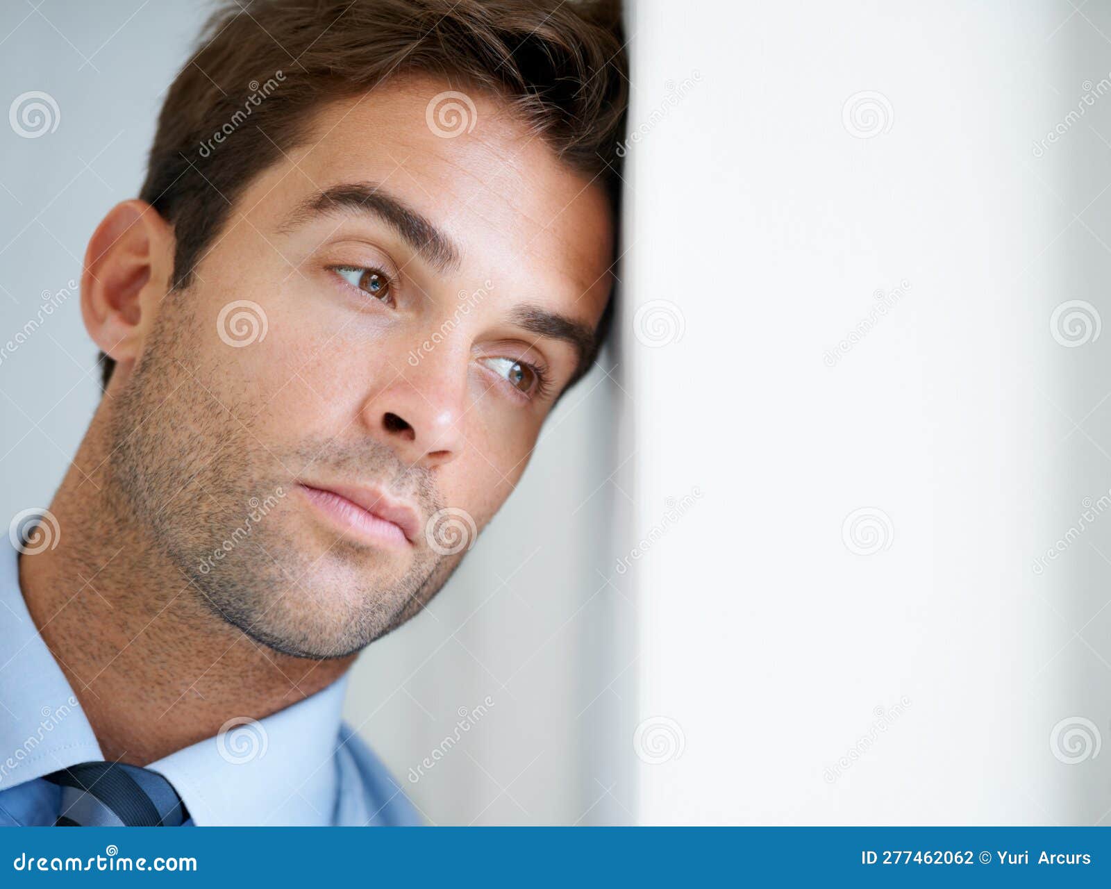 The Modern Professional. a Handsome Young Businessman at Work. Stock ...