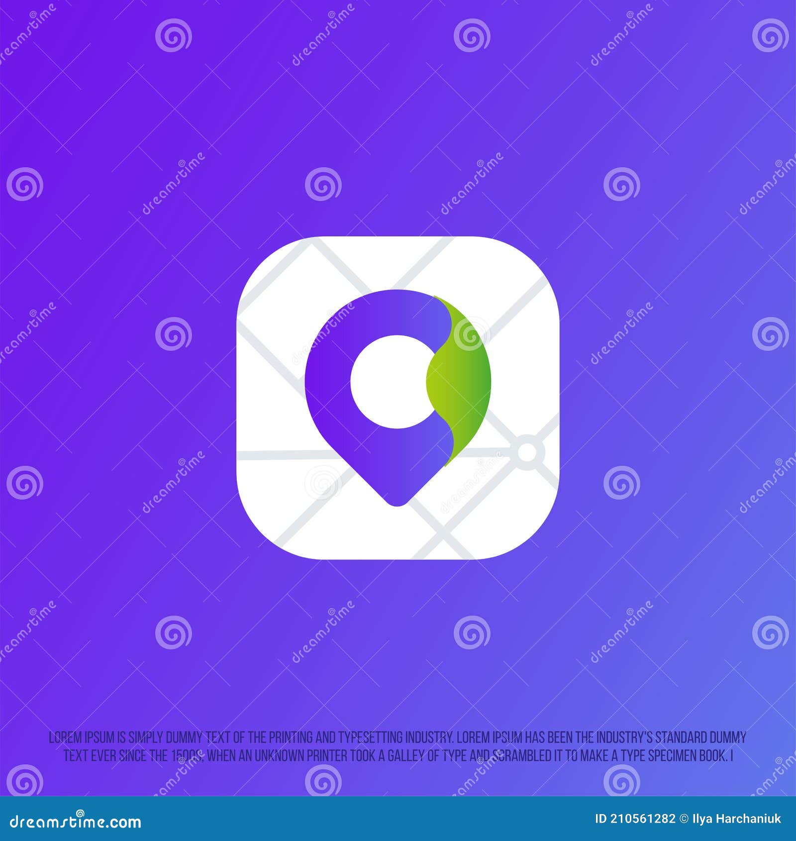 Modern Professional Icon Pin for Mobile App or Web Stock Vector ...