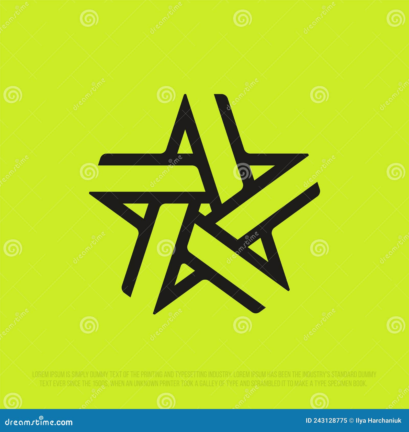 Modern Professional Logo with the Image of a Star Stock Vector ...