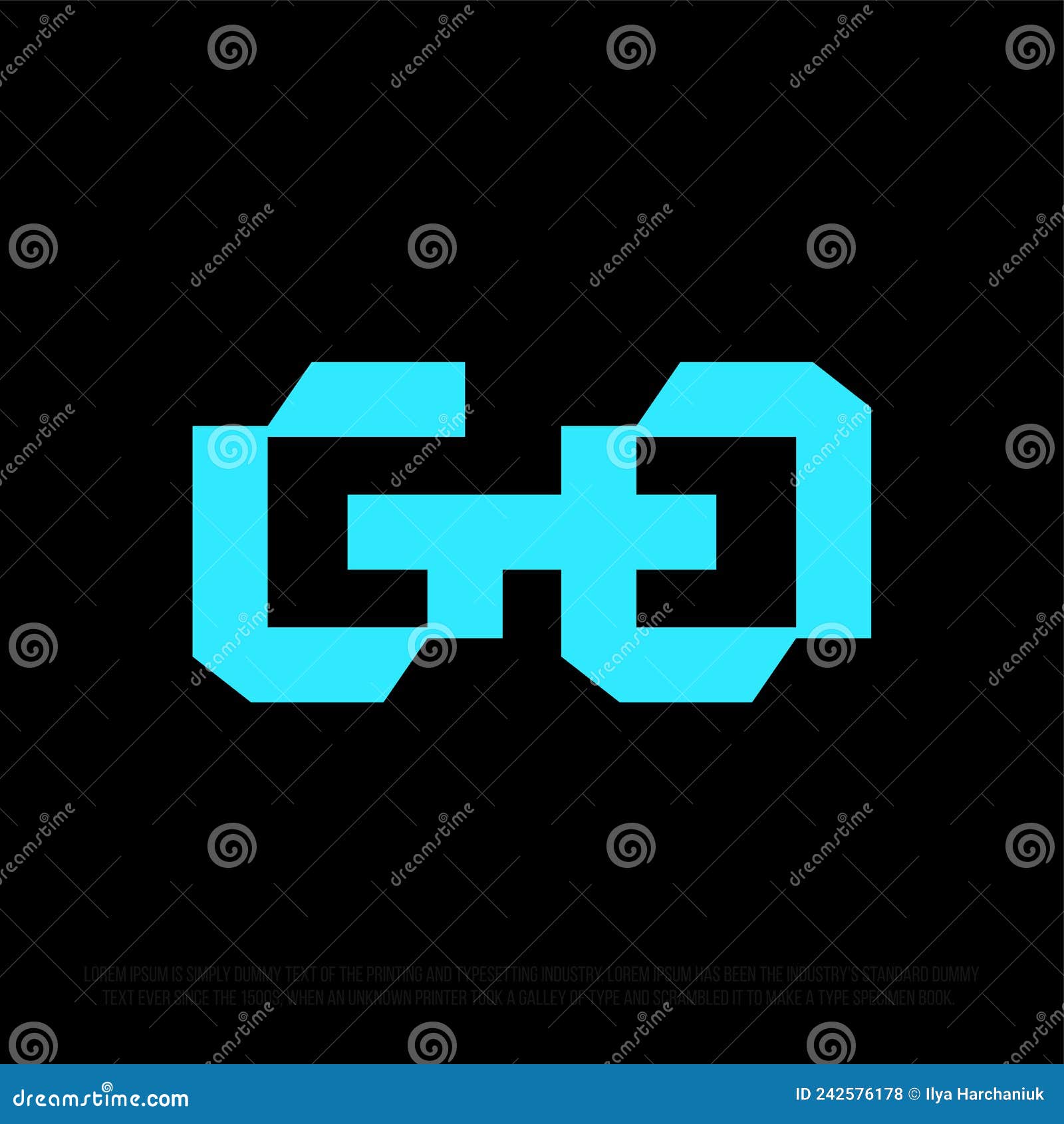 Modern Professional Logo with the Letters GO. GO Monogram Editorial ...