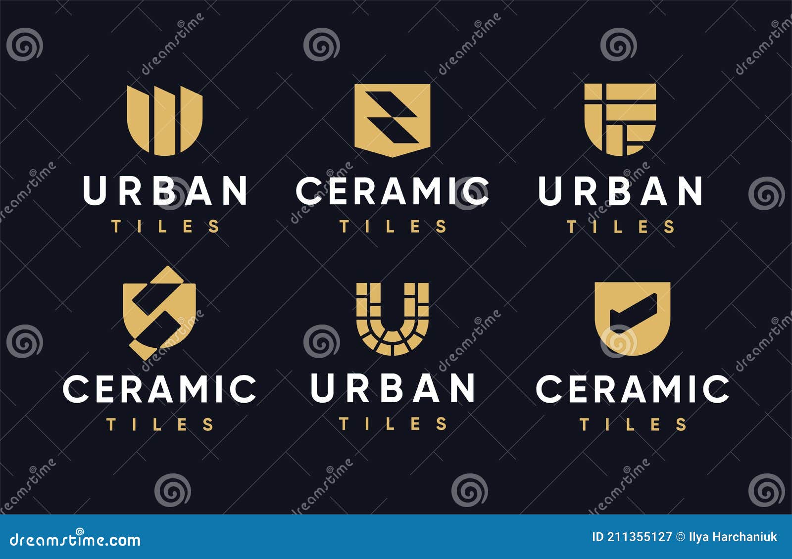 Modern Professional Logos with the Image of Ceramic Tiles, for the ...