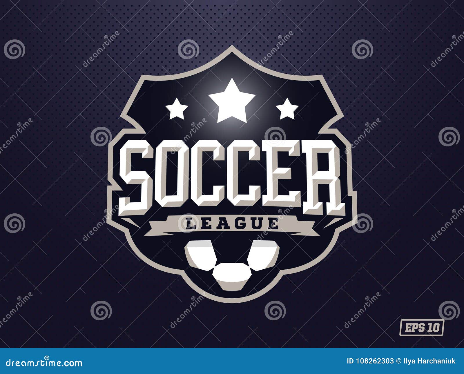Modern Professional Soccer Logo for Sport Team Stock Illustration ...