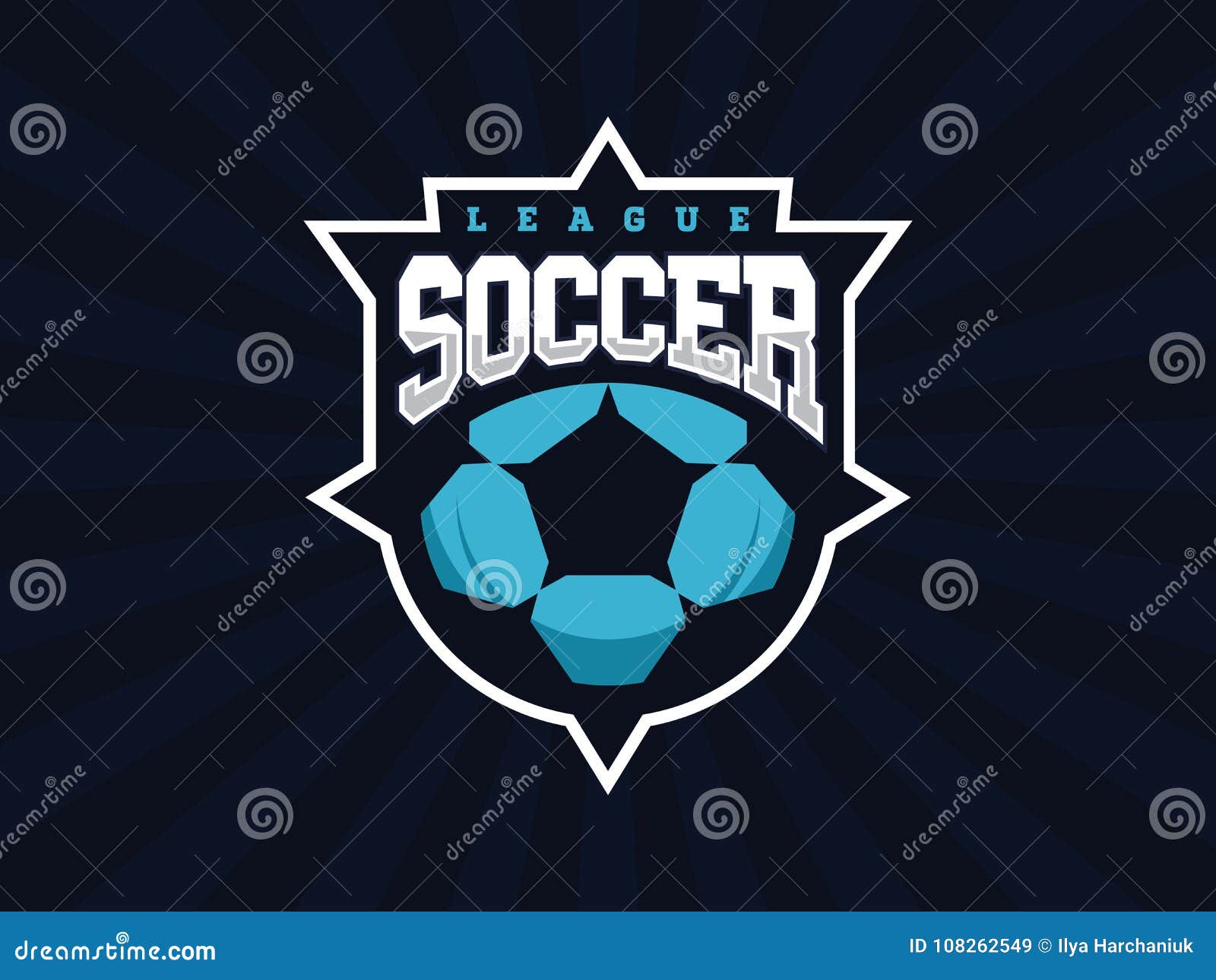 Modern Professional Soccer Logo for Sport Team Stock Illustration ...