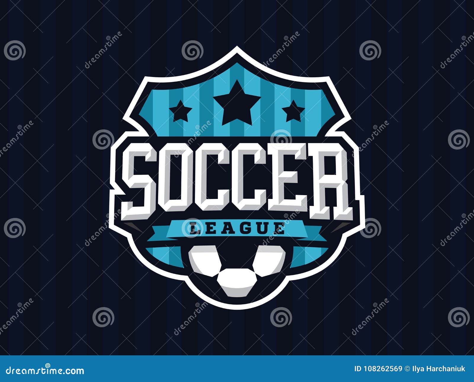 Modern Professional Soccer Logo for Sport Team Stock Illustration ...