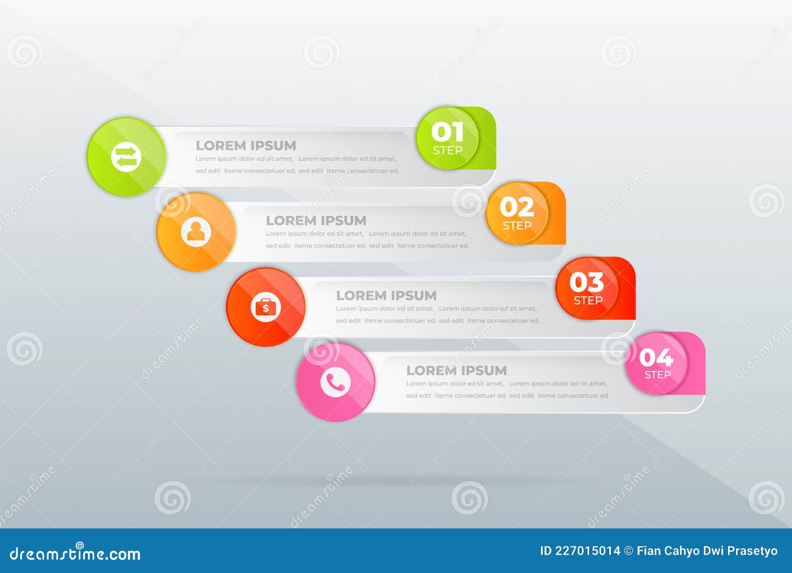 Modern Professional Steps Infographic Stock Vector - Illustration of ...