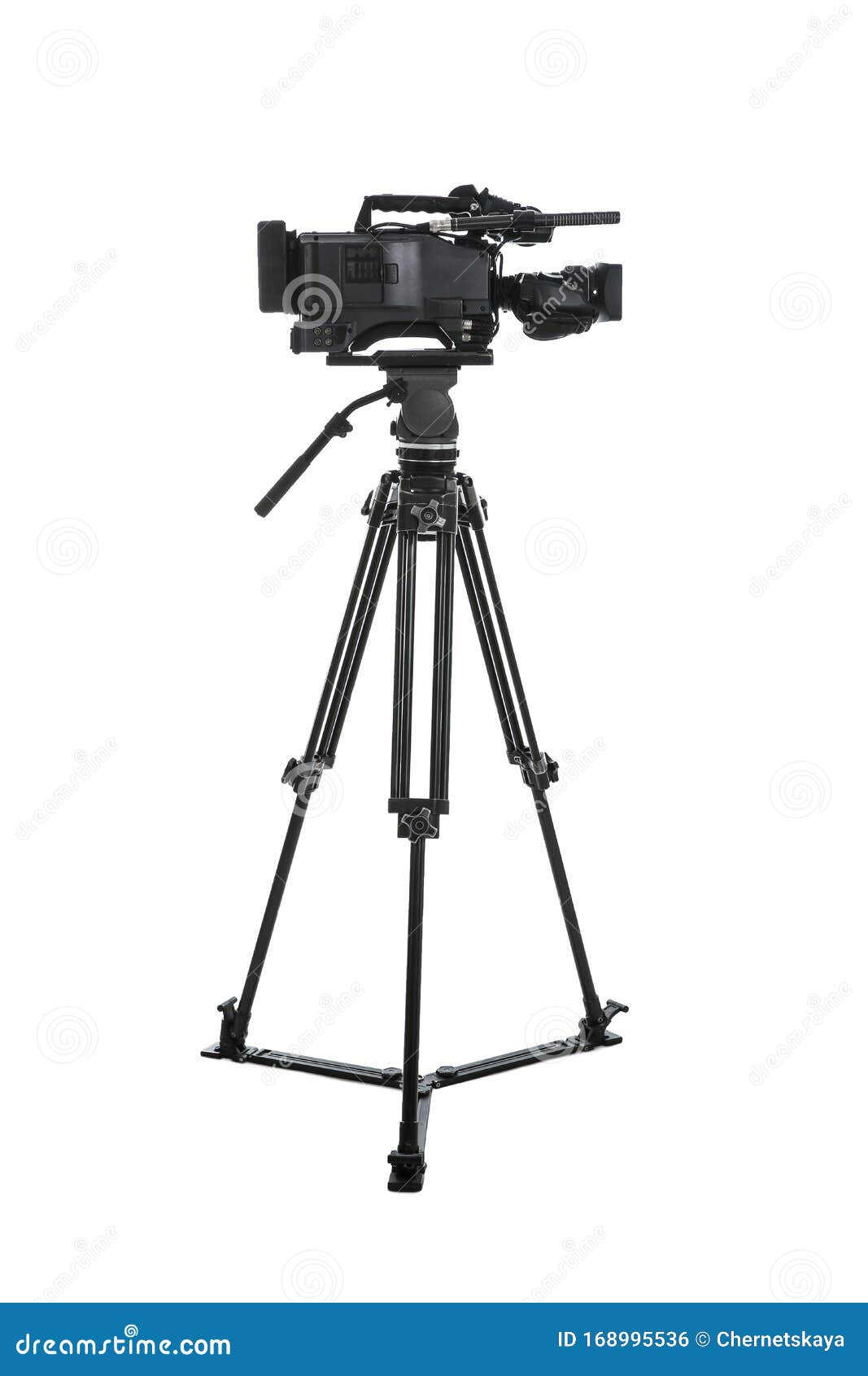 Modern Professional Video Camera Isolated Stock Photo - Image of ...