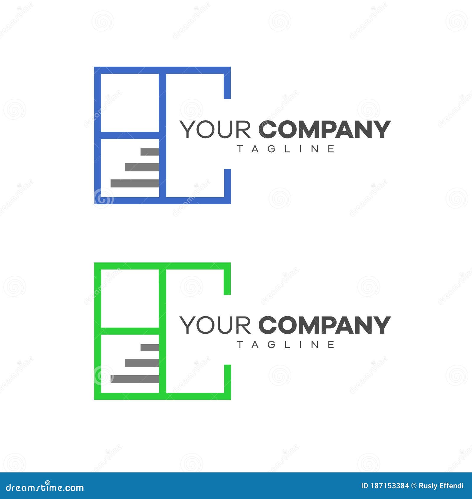 Modern and Professional Window Company Logo Design Stock Vector ...