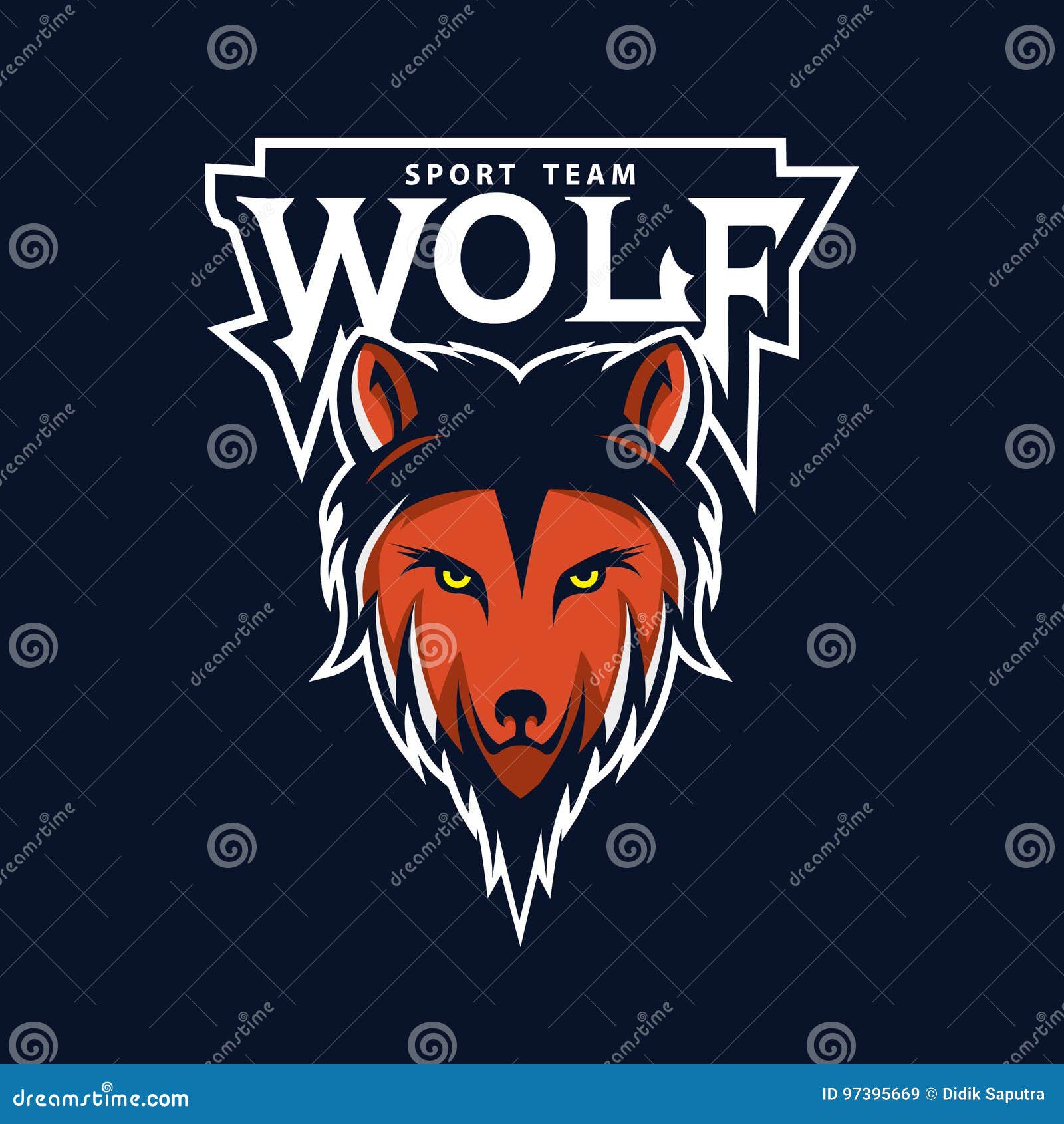 Modern Professional Wolf Logo for a Sport Team Stock Vector ...