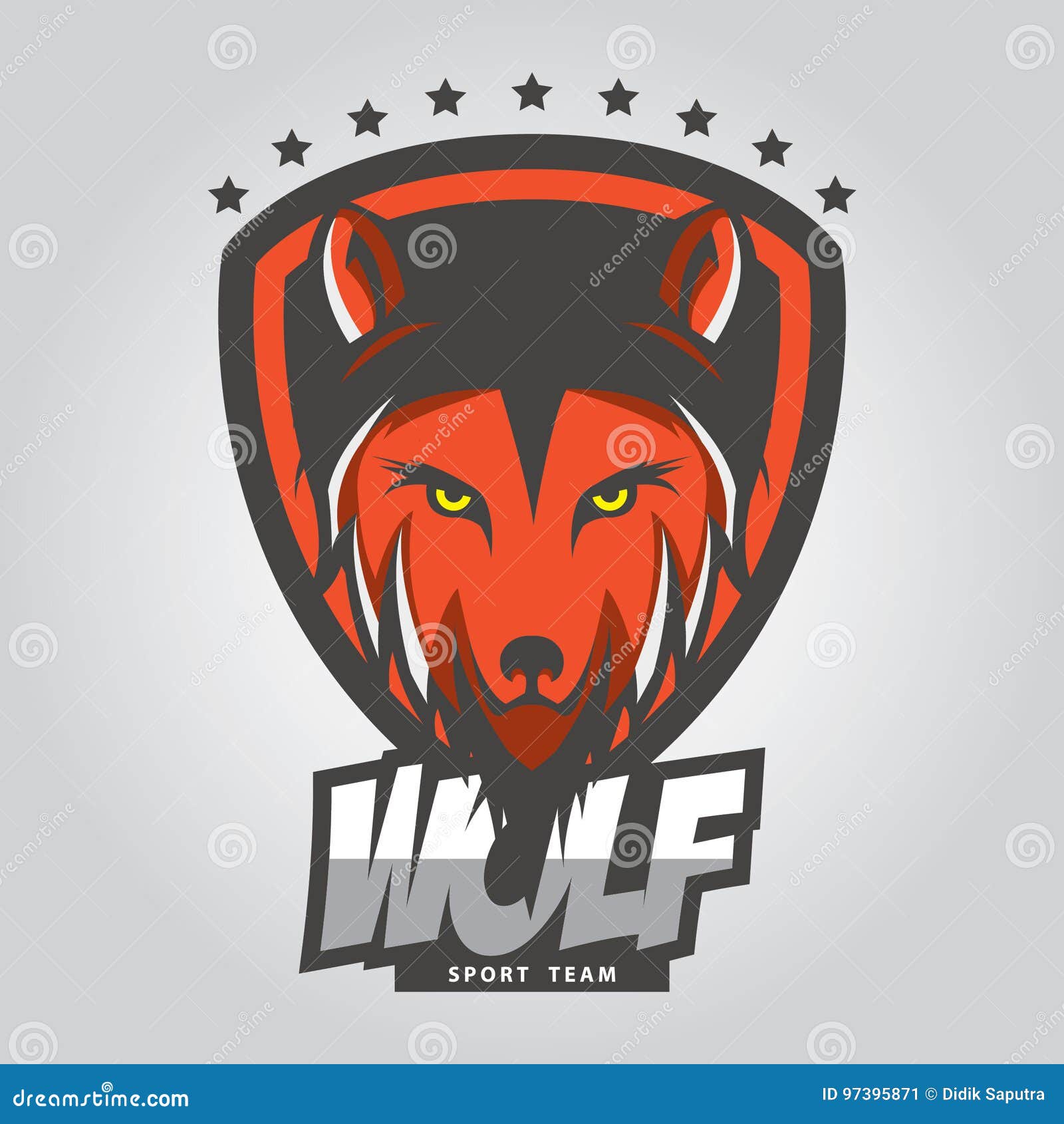 Modern Professional Wolf Logo for a Sport Team Stock Vector ...
