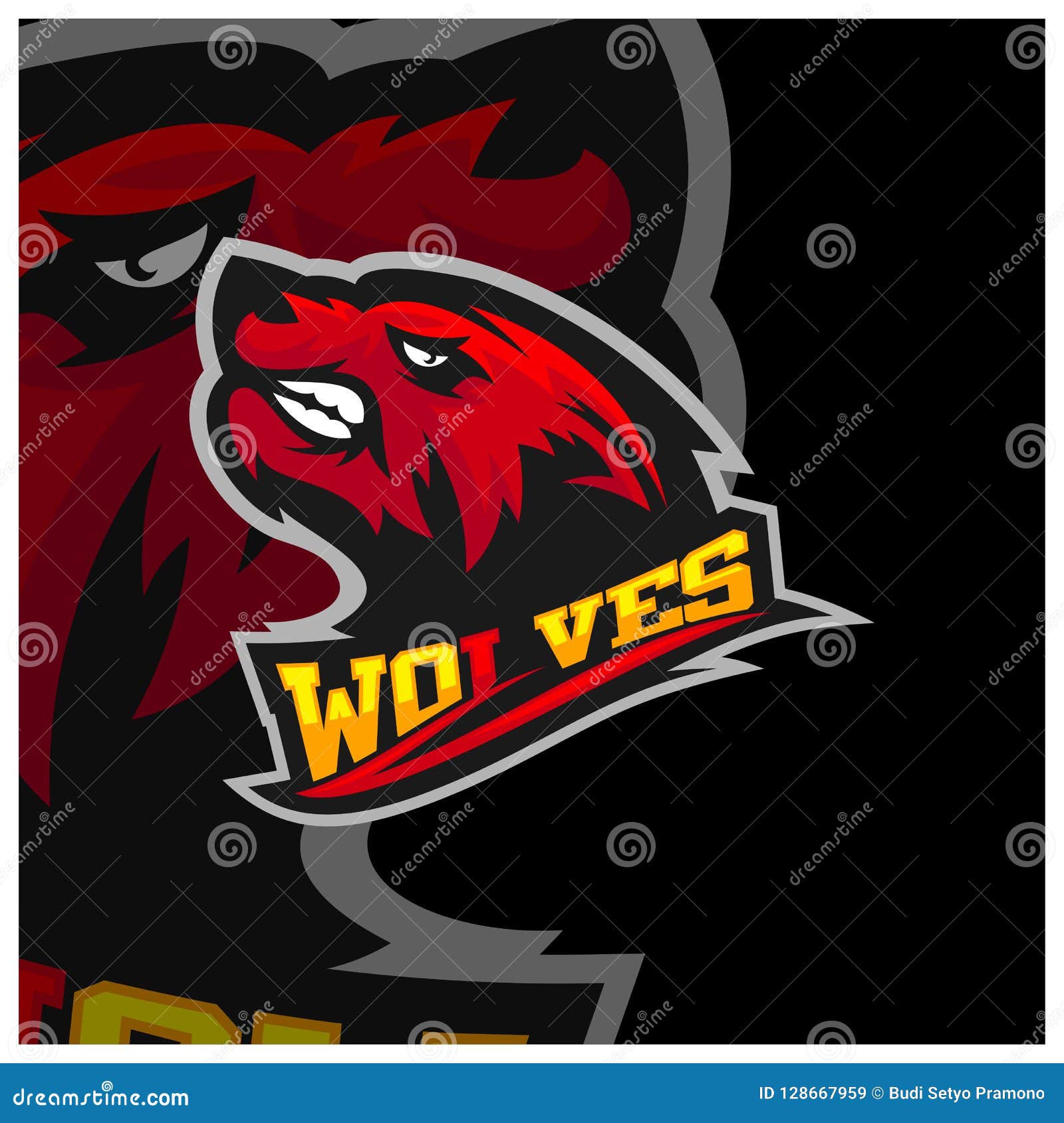 Modern Professional Wolf Logo for a Sport Team. Wolf Logo Vector ...