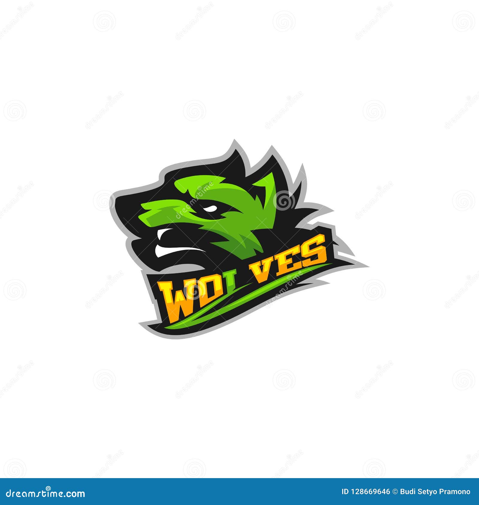 Modern Professional Wolf Logo for a Sport Team. Wolf Logo Vector ...