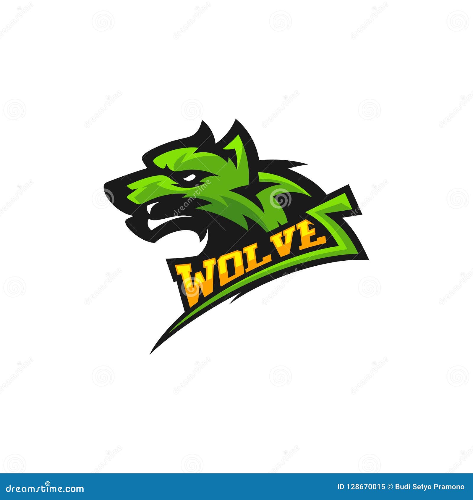 Modern Professional Wolf Logo for a Sport Team. Wolf Logo Vector ...