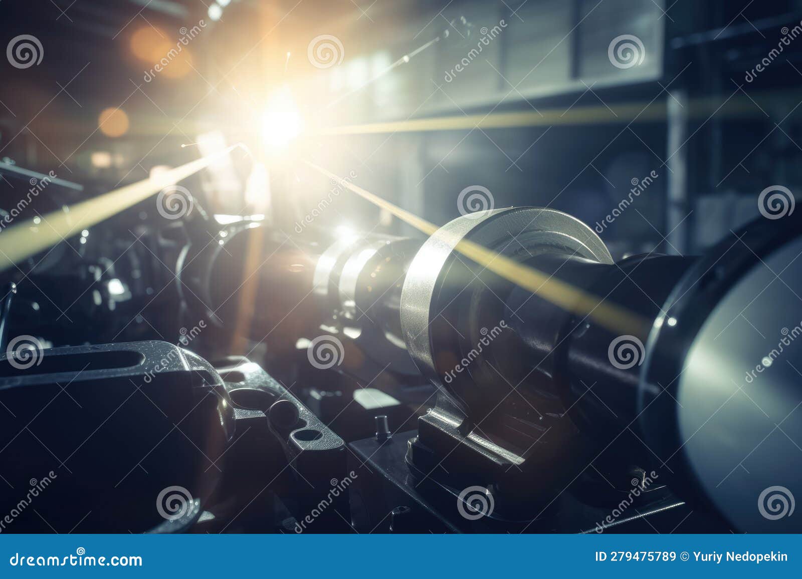 Lens Optic Technology and Equipment. Generative AI Stock Illustration ...