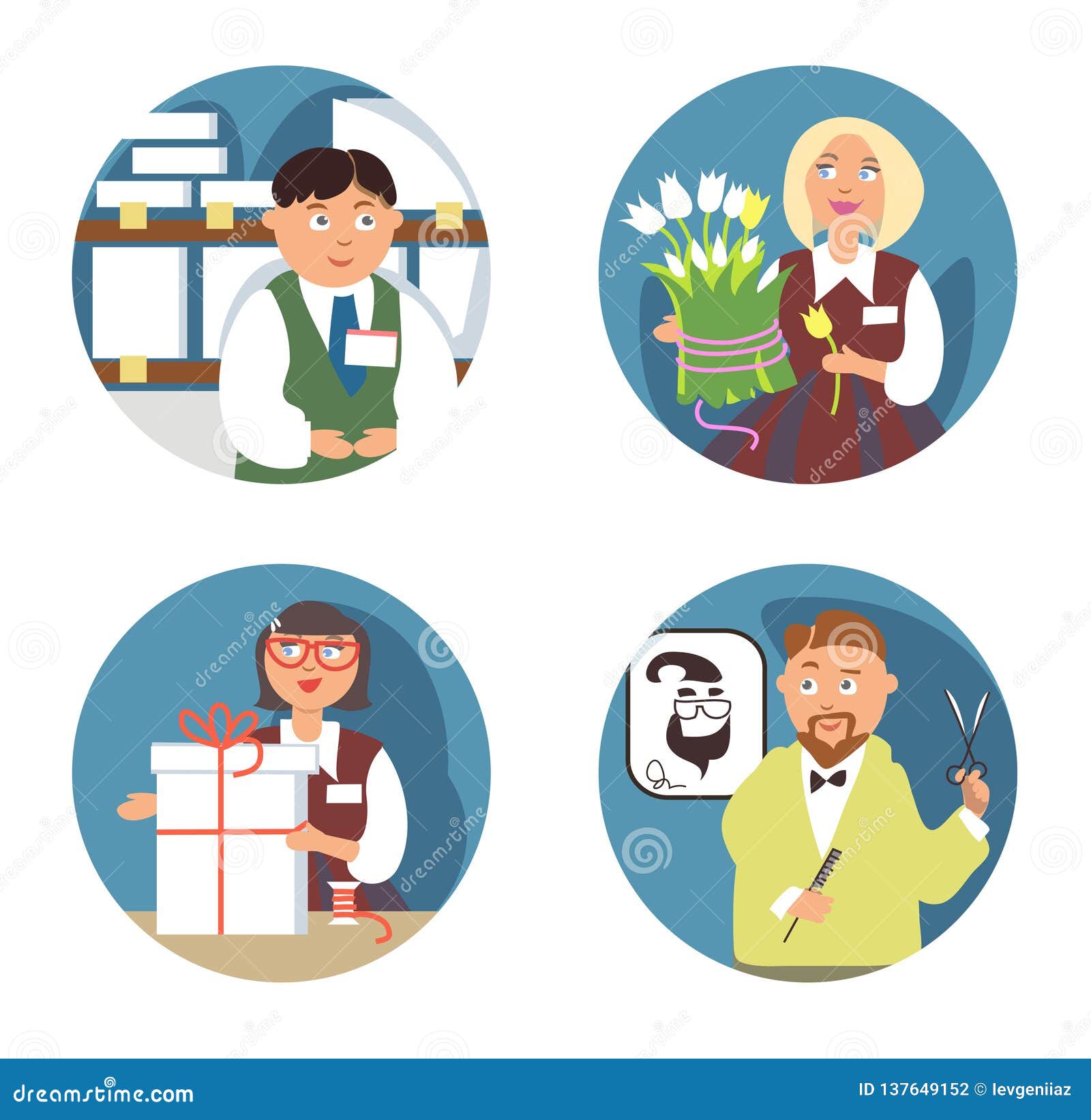 Modern professions stock vector. Illustration of modern - 137649152