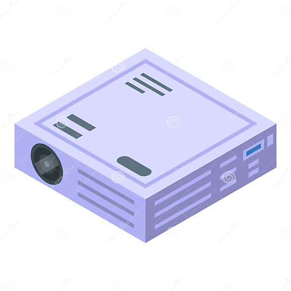 Modern Projector Isometric Displaying Business Presentation Stock ...