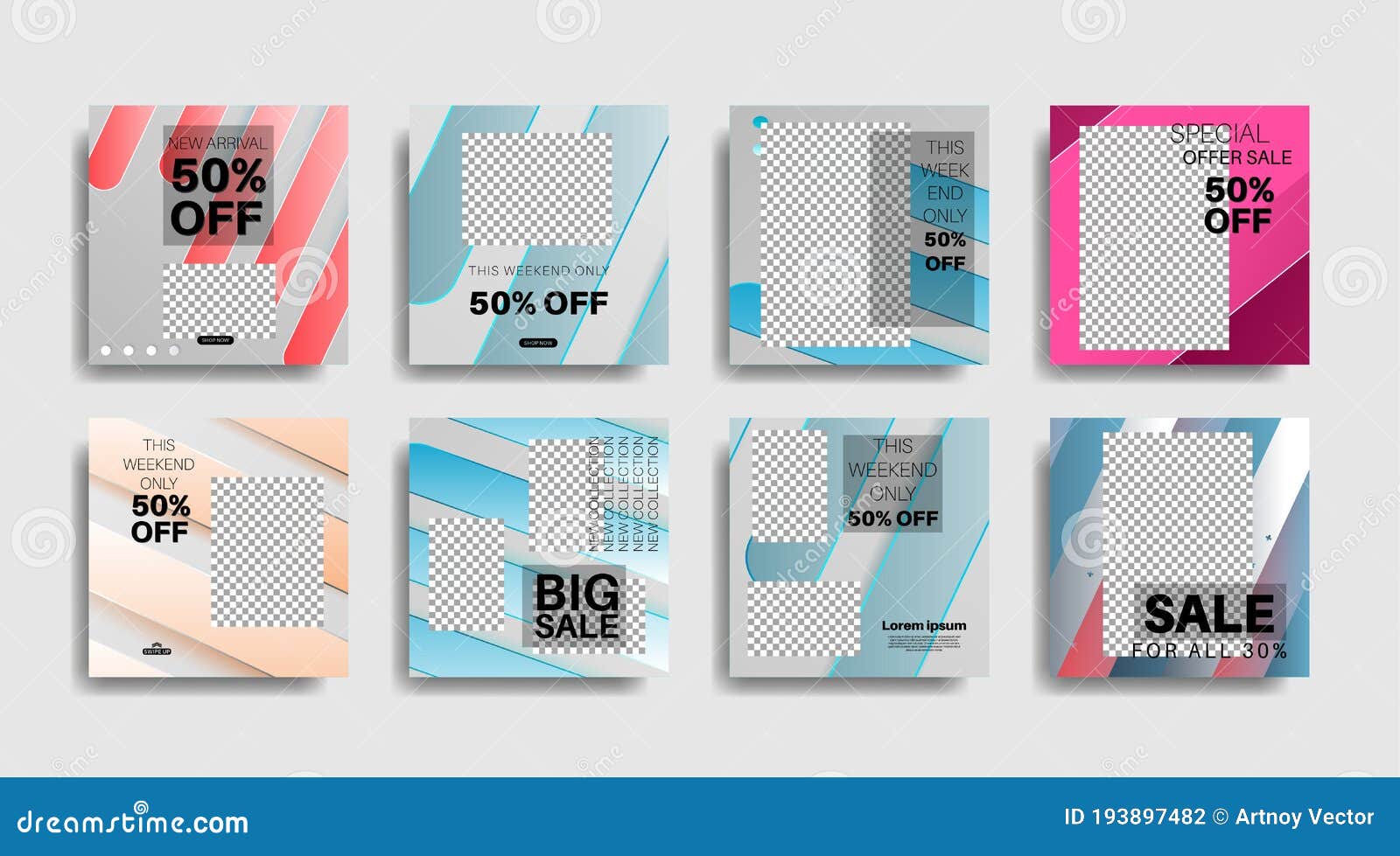 Modern Promotion for Social Media . Vector Design Illustration in Eps ...