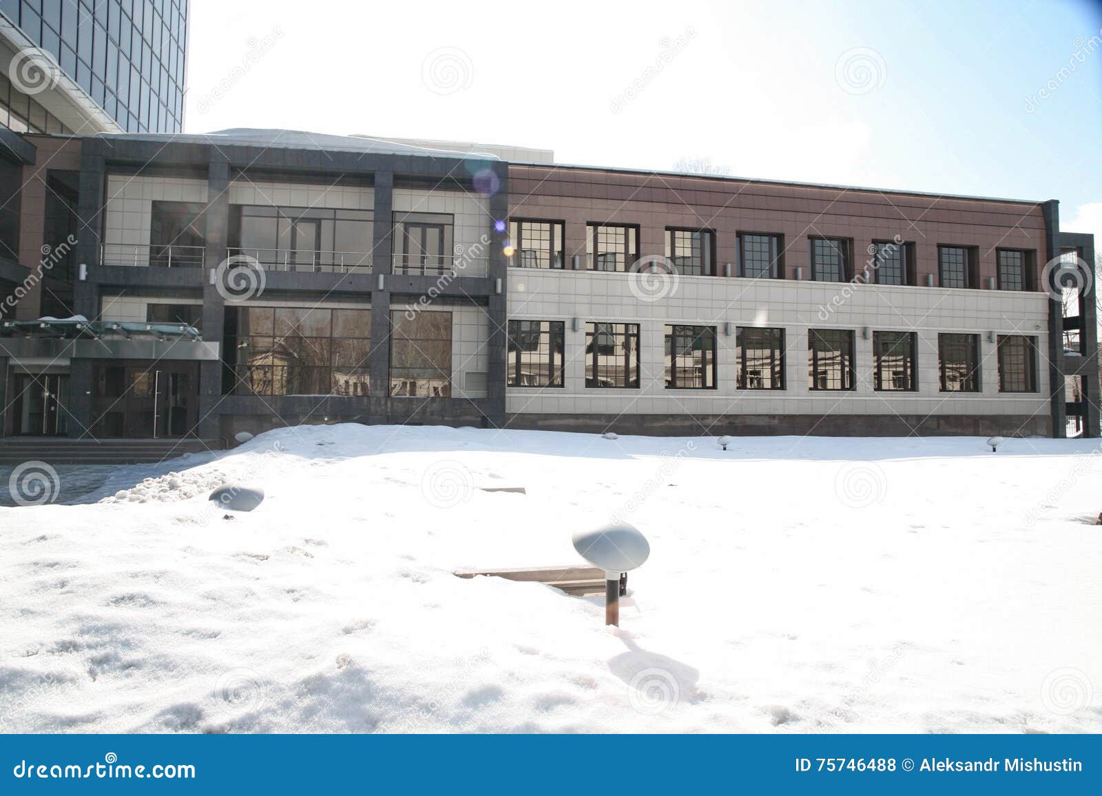 Modern Public Building stock photo. Image of constructivism - 75746488