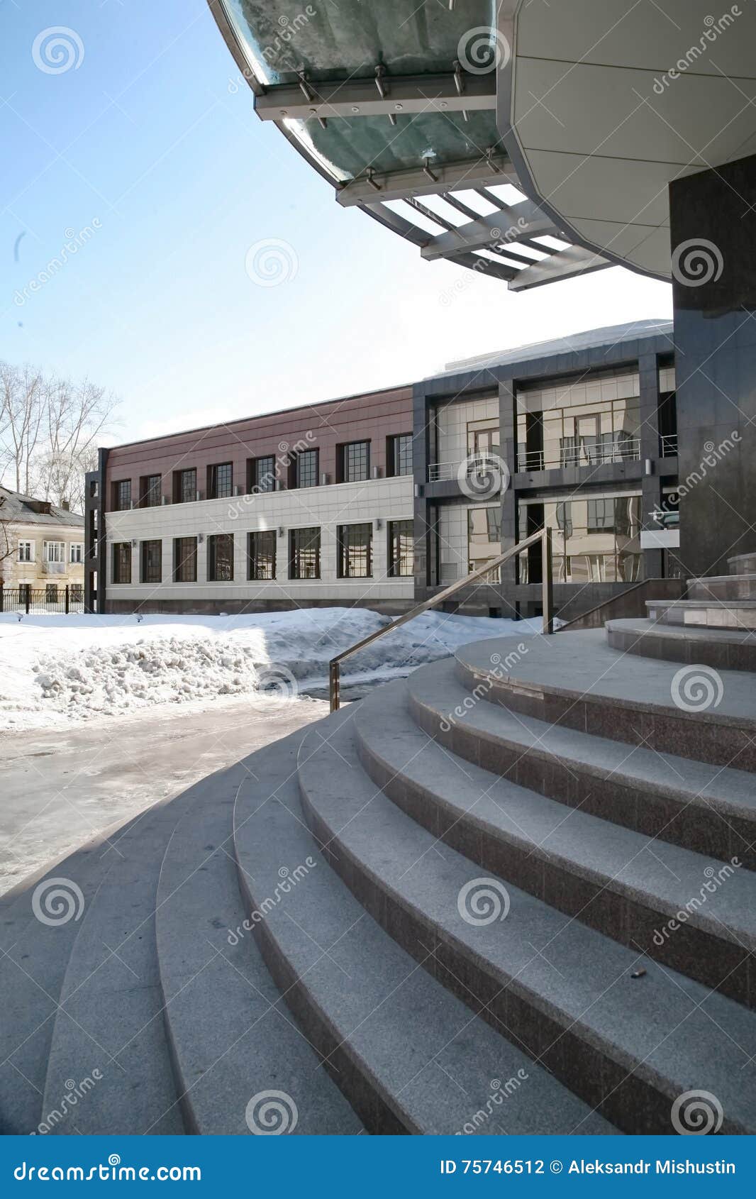 Modern Public Building stock photo. Image of walls, exterior - 75746512