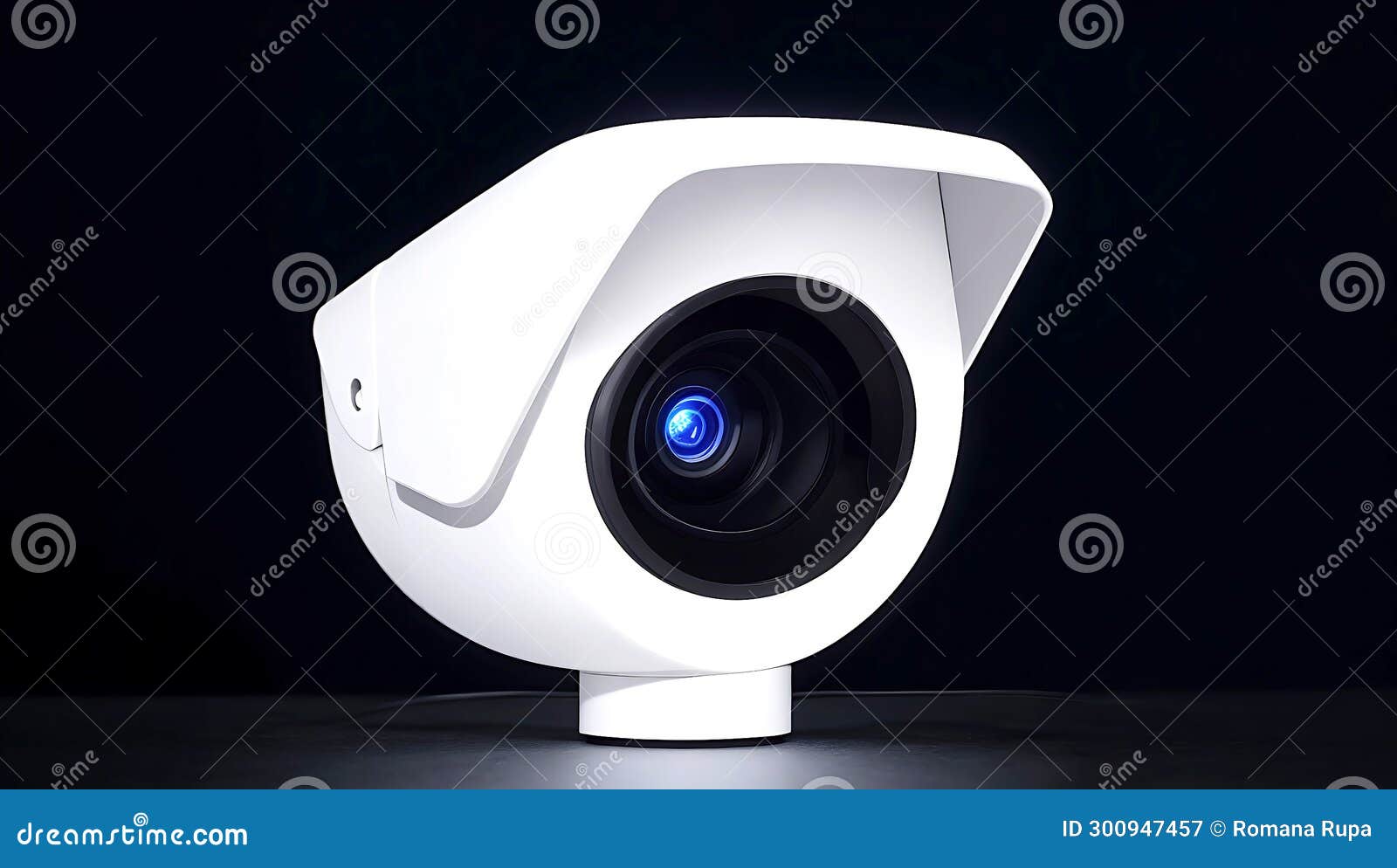 Modern Public CCTV Security Camera Ai Generated Stock Illustration ...