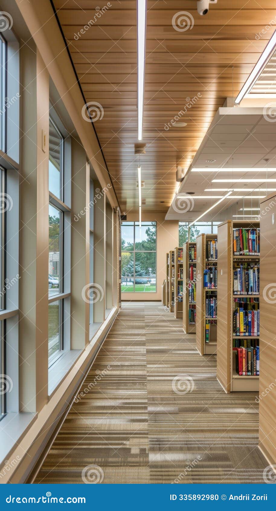Modern Public Library with Energy Efficient Retrofit, Enhanced ...