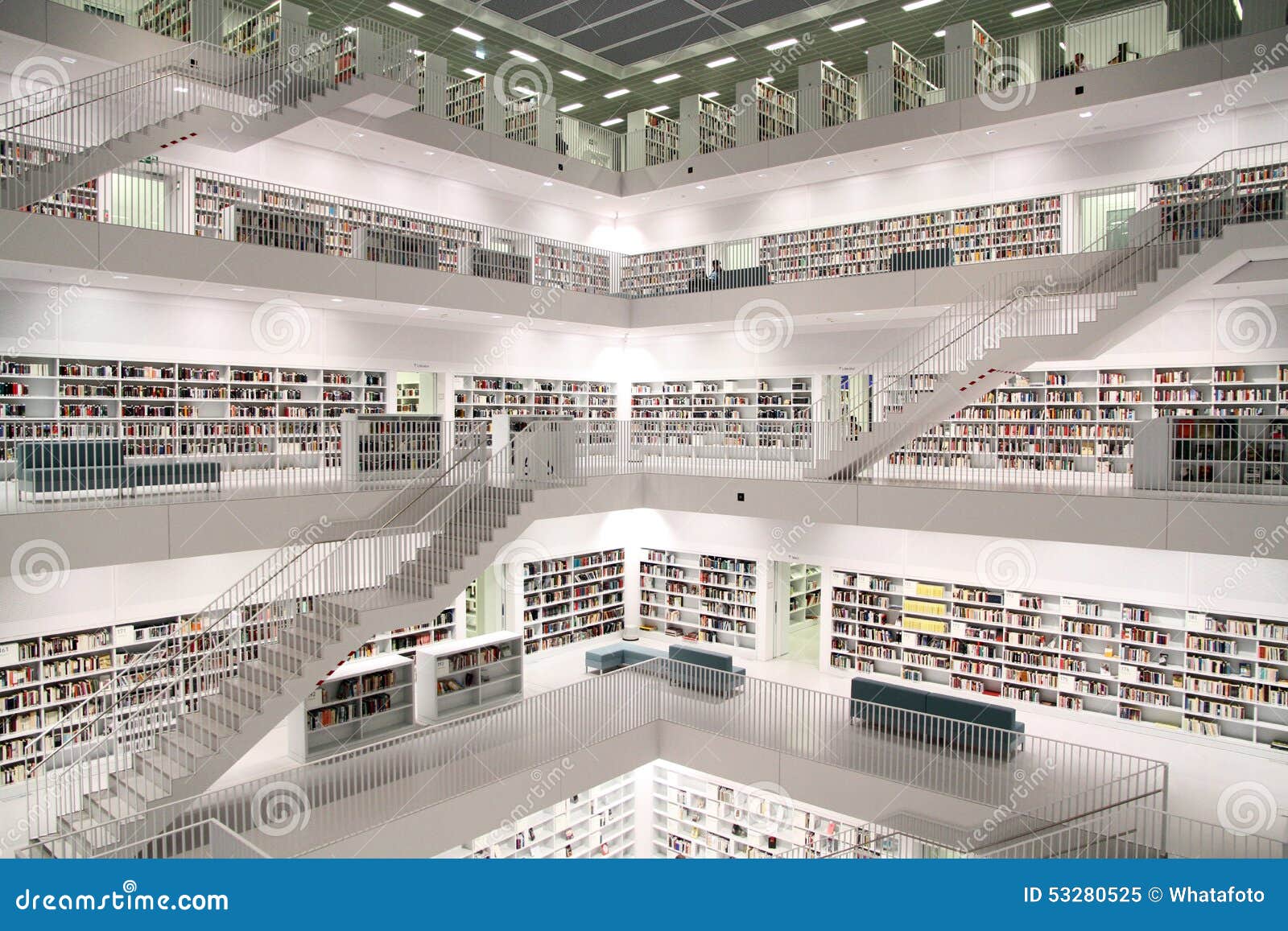 Modern public library stock image. Image of public, room - 53280525