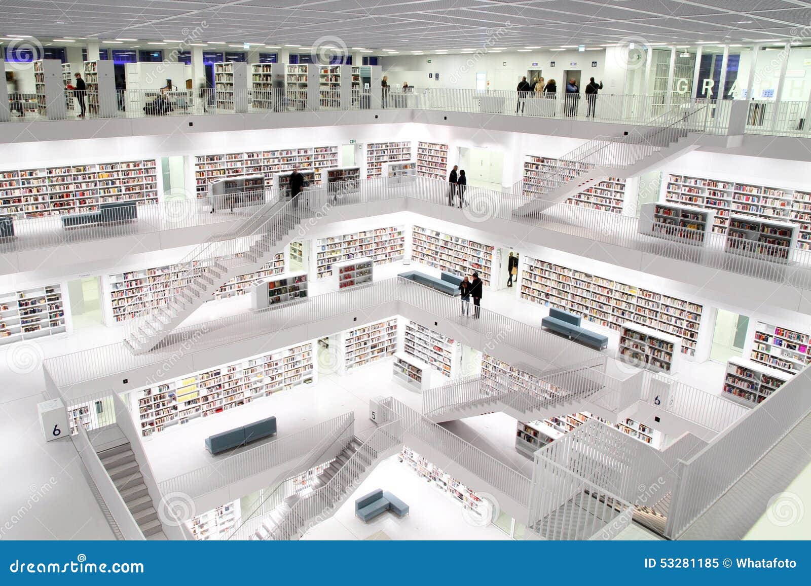 Modern public library stock image. Image of germany, learning - 53281185