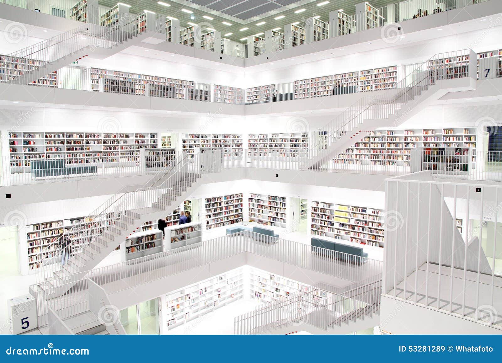 Modern public library stock image. Image of germany, literature - 53281289