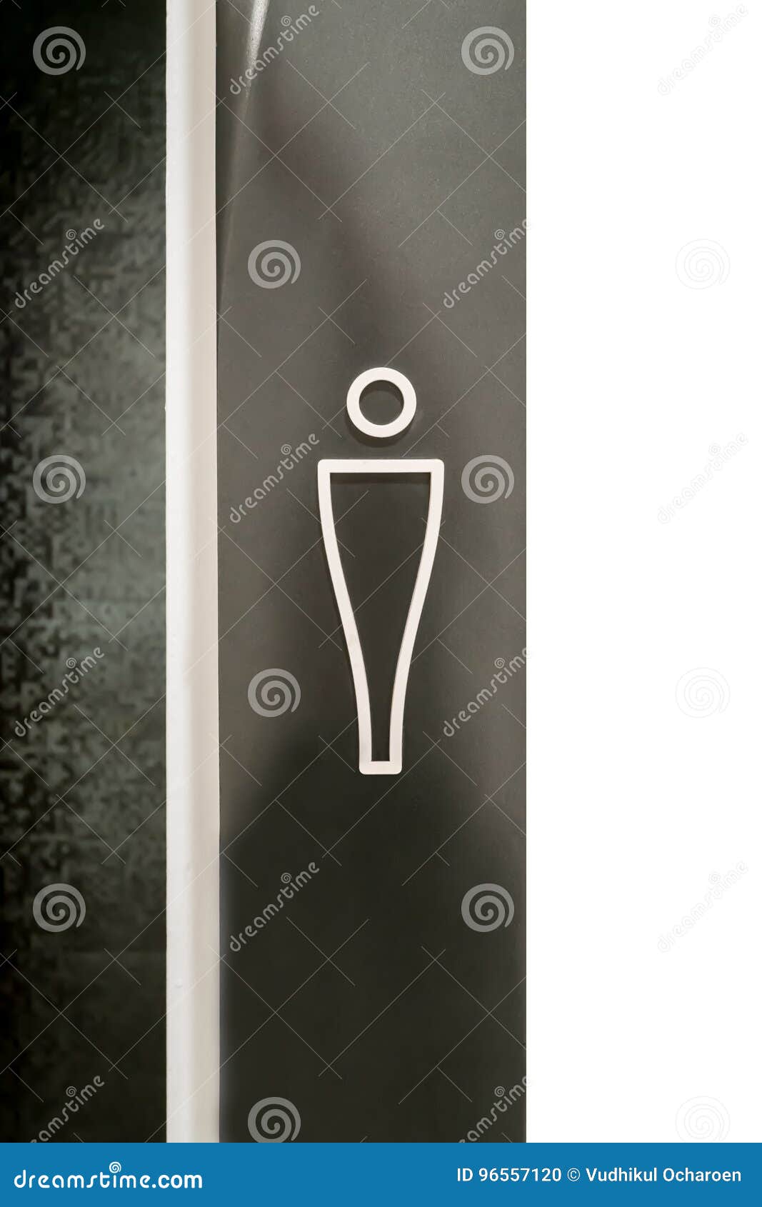 Modern public toilet sign stock photo. Image of interior - 96557120